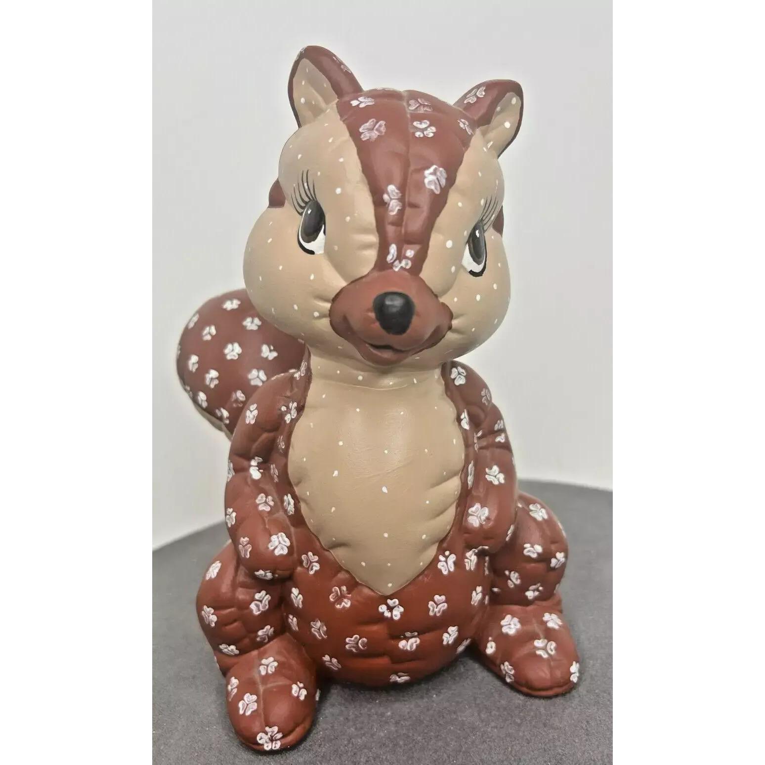 Vintage Ceramic Softy Squirrel Figurine ~ Kimple Mold #959 ~ Signed (c ...