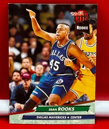 1993 Fleer Ultra Collector Trading Card Mavericks Rookie Sean Rooks #249