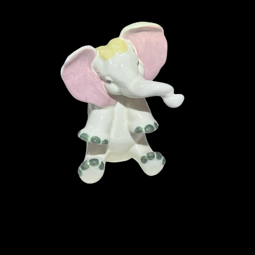 Vintage Kay Finch California Pottery. Hand Painted Sitting Elephant. 4 ...