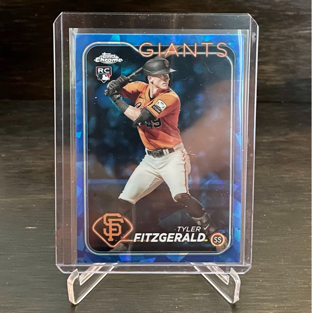 Tyler Fitzgerald (San Francisco Giants) 2024 Topps Chrome Sapphire ...