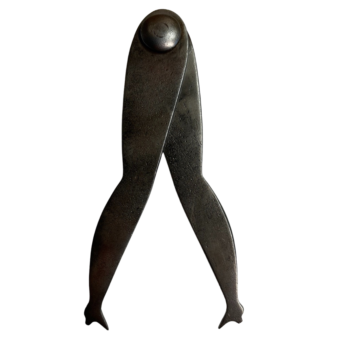 Antique FIGURAL CALIPER Engineering Tool LADIES LEGS Woman Dancing BOOTS