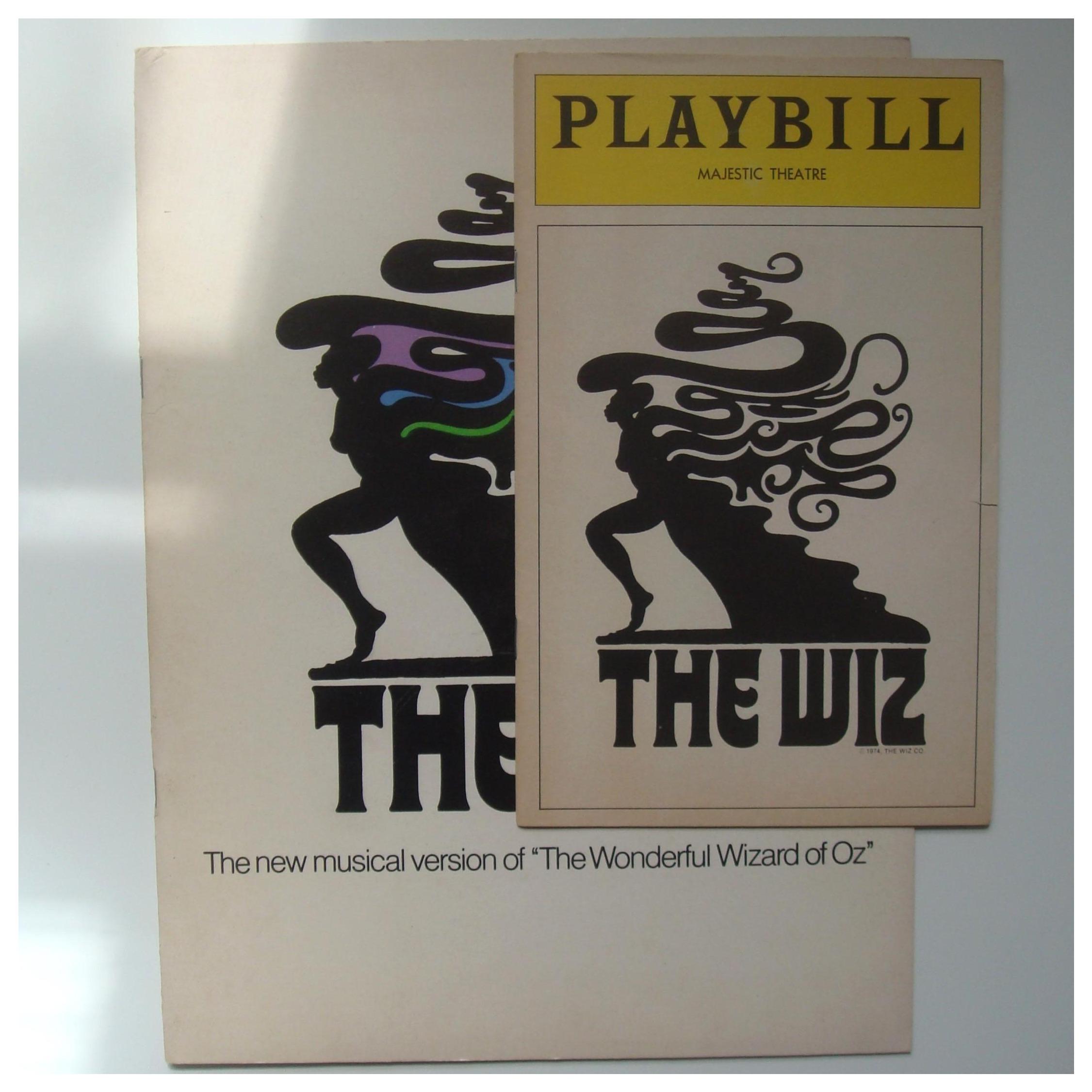 THE WIZ 1970s Broadway Theater Playbill & Souvenir Program Book