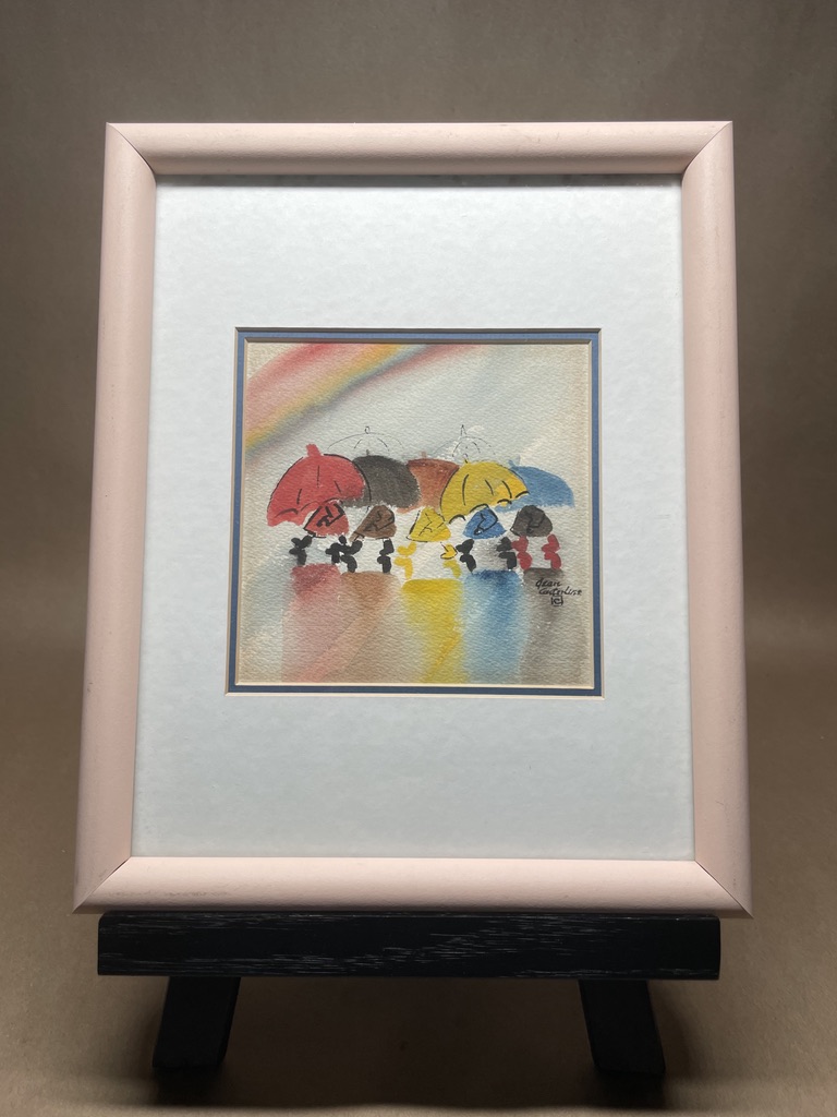 Jean Casterline Original Signed Framed Watercolor Wall Art Decor Theme ...