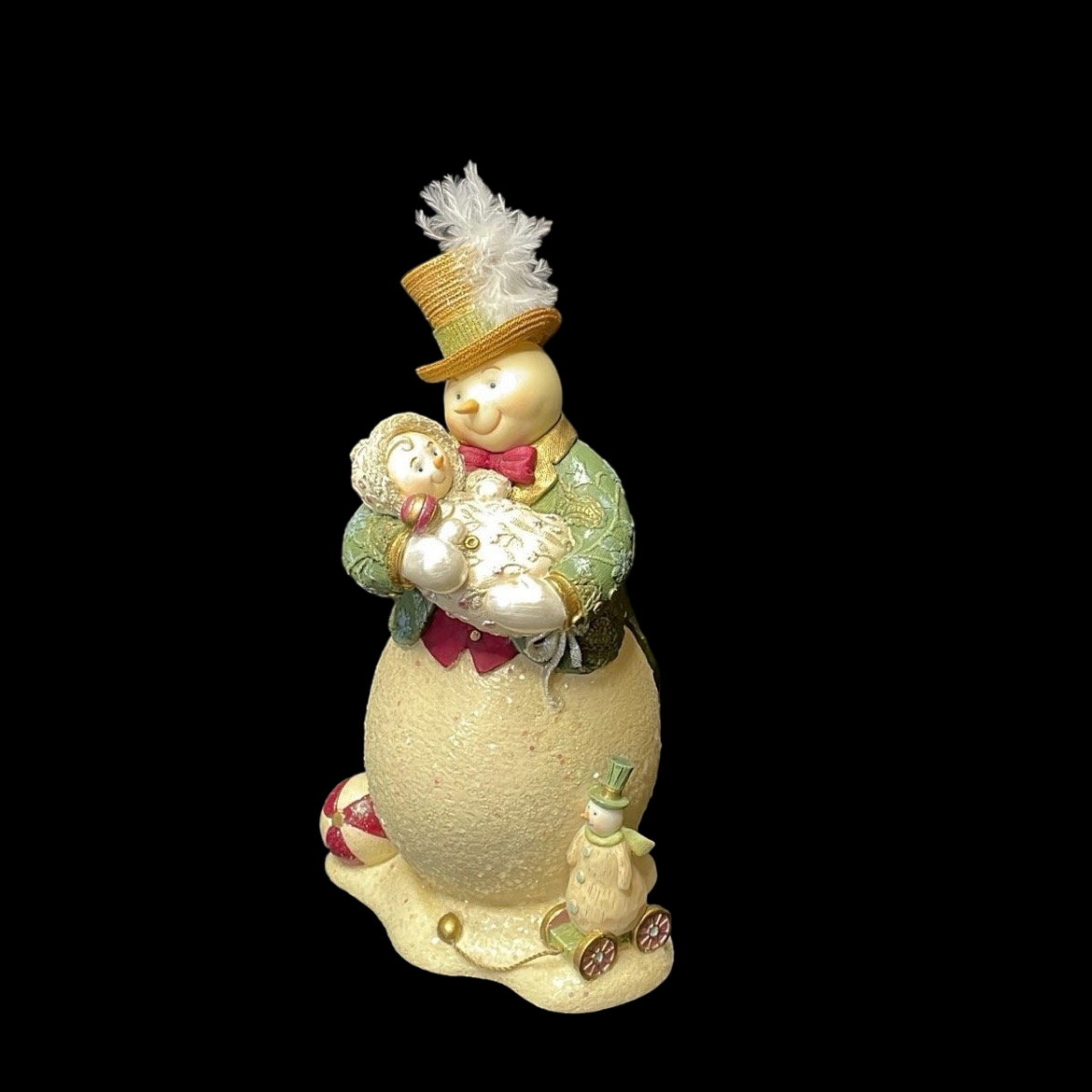 Winter Promenade Cozy Hug Snowman Snow Baby Figurine Christmas Holiday ...