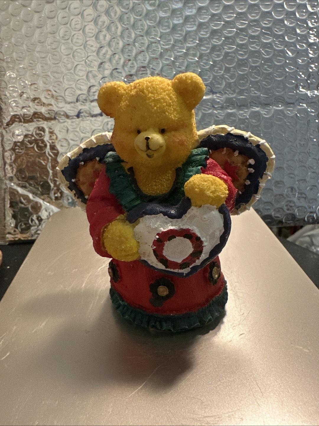 Tabby Bear Angel Figurine