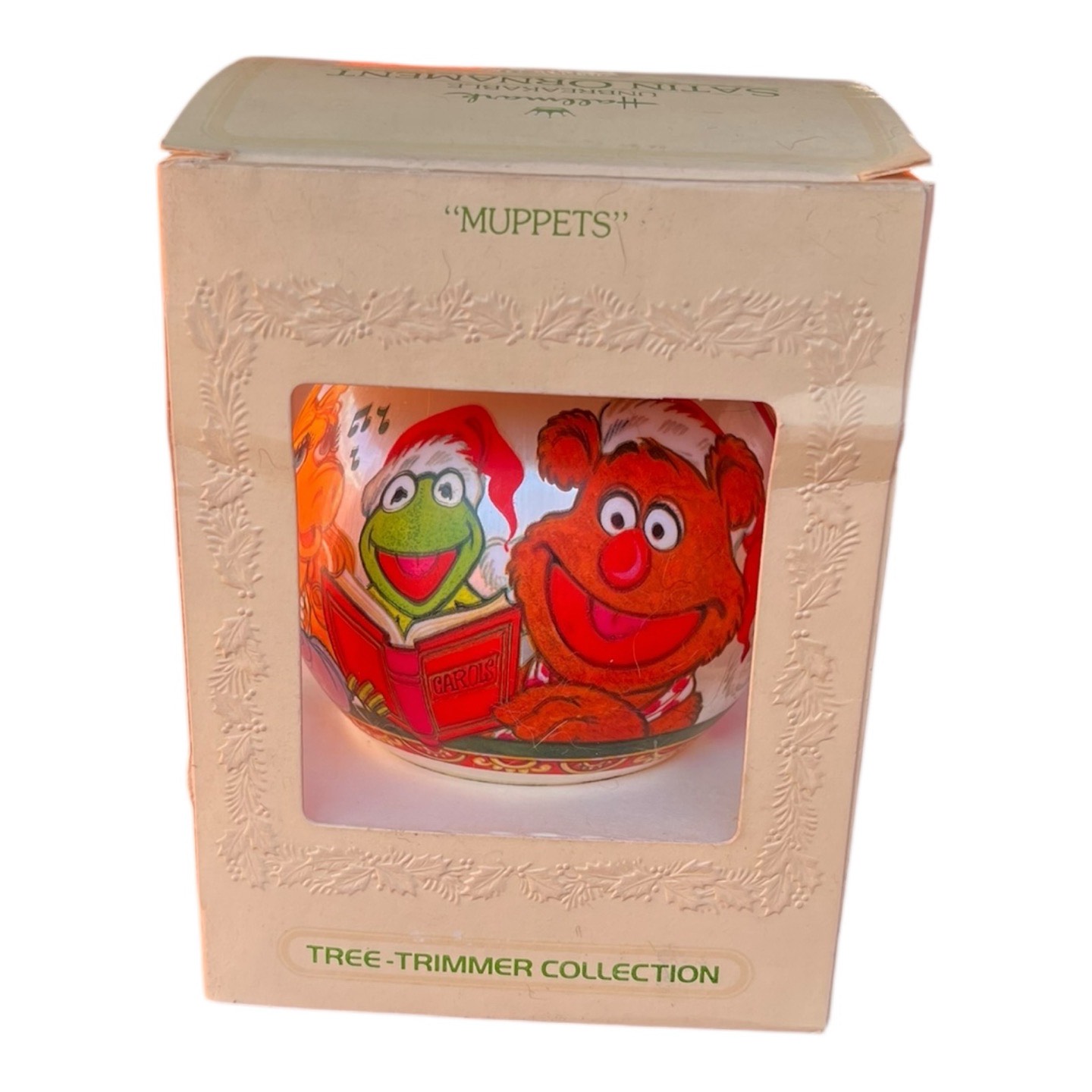 01. Vintage 1980 Muppets Christmas Ball In Box