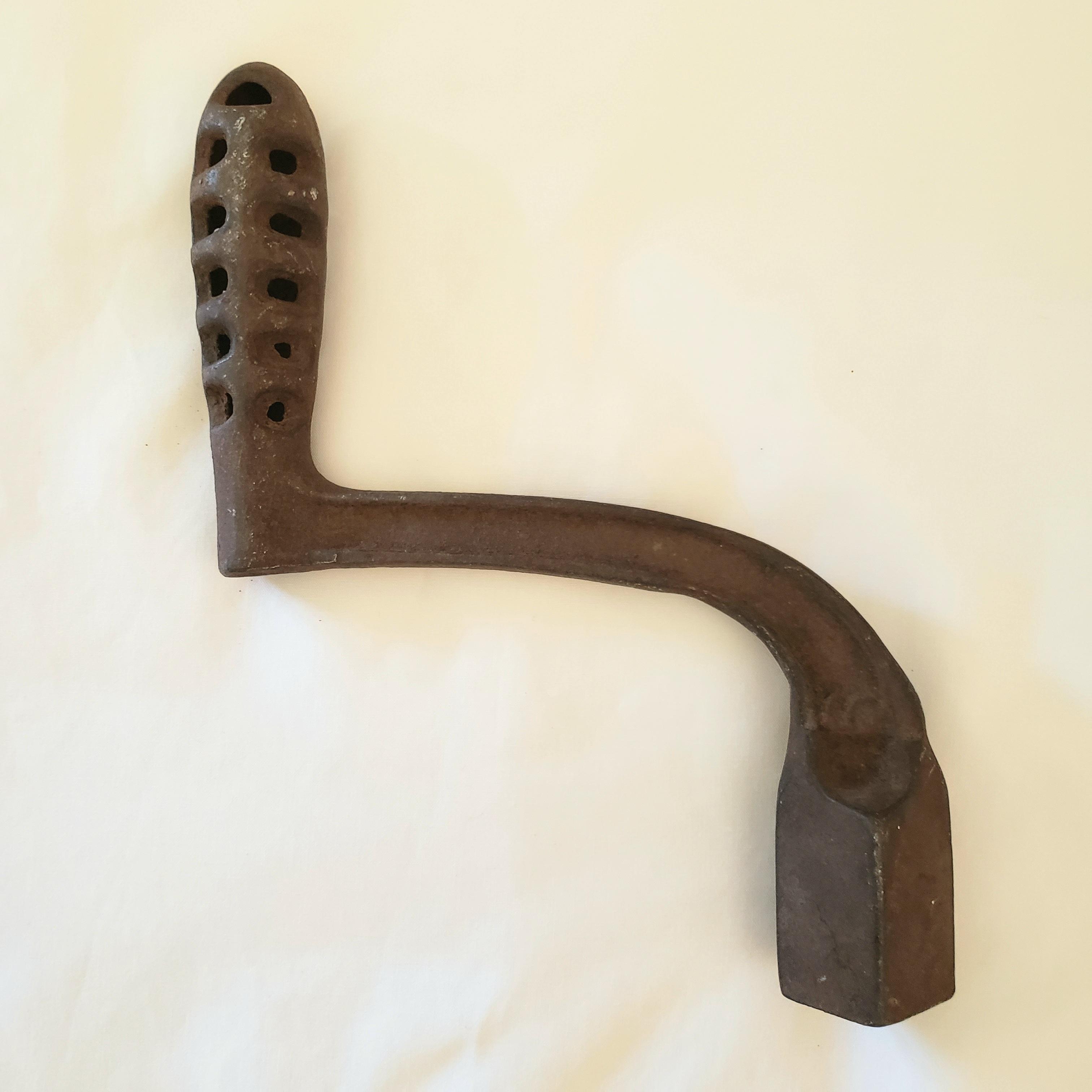 Wood Stove Grate Shaker Handle with Square End Cast Iron Metal 7" Long ...
