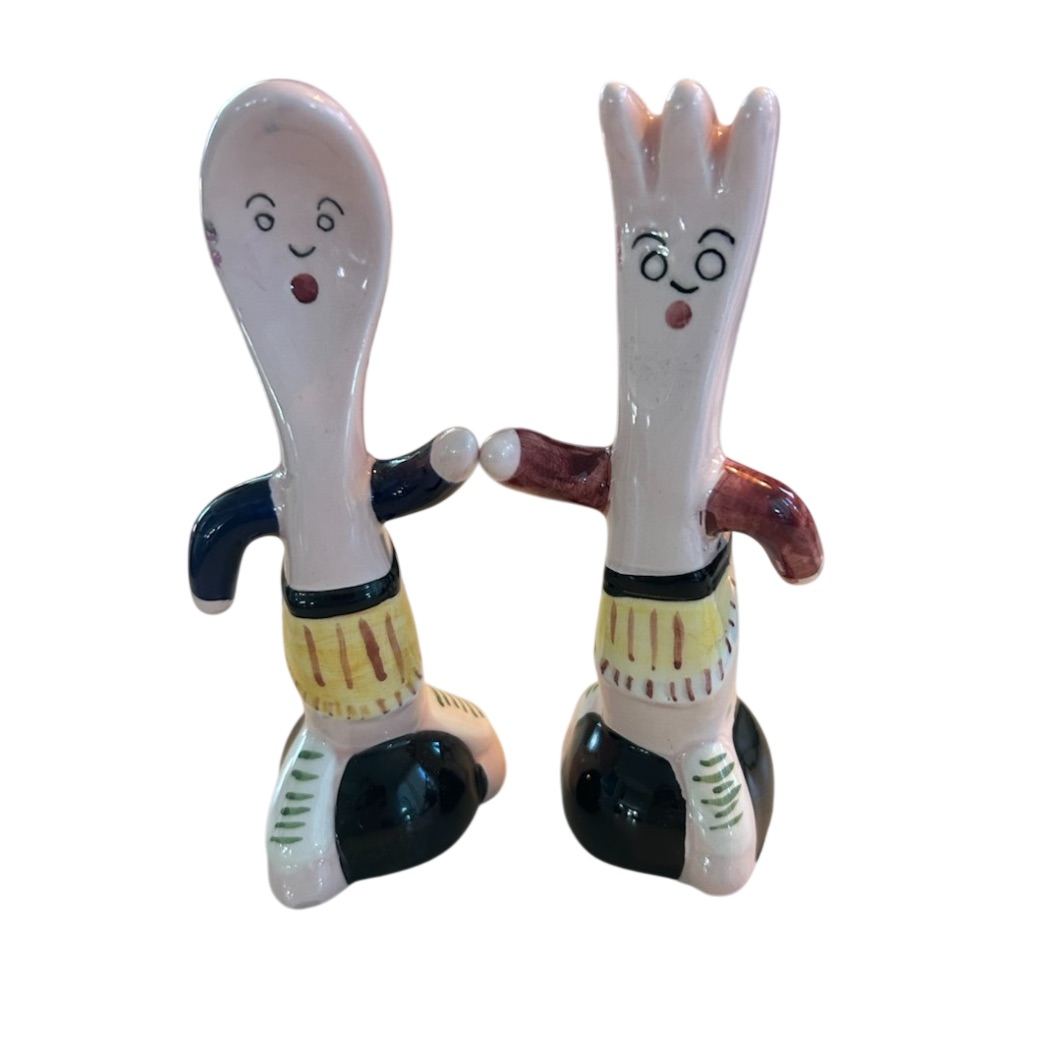 Fork & Spoon Anthropomorphic S&P - VTG