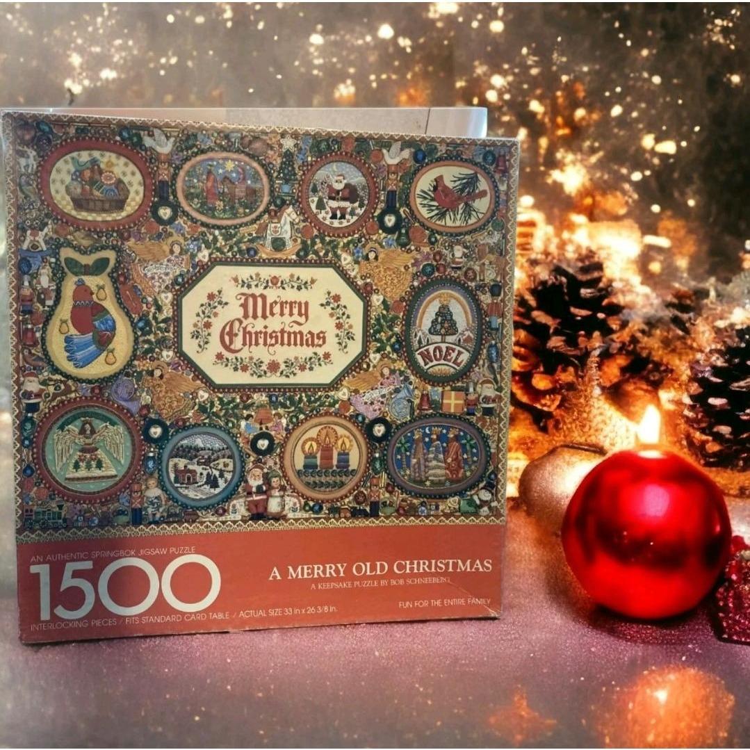 Vintage Springbok 1500 A Merry Old Christmas A Keepsake Puzzle By Bob ...