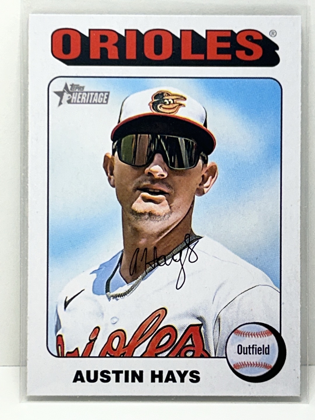 2024 Topps Heritage Austin Hays White Border