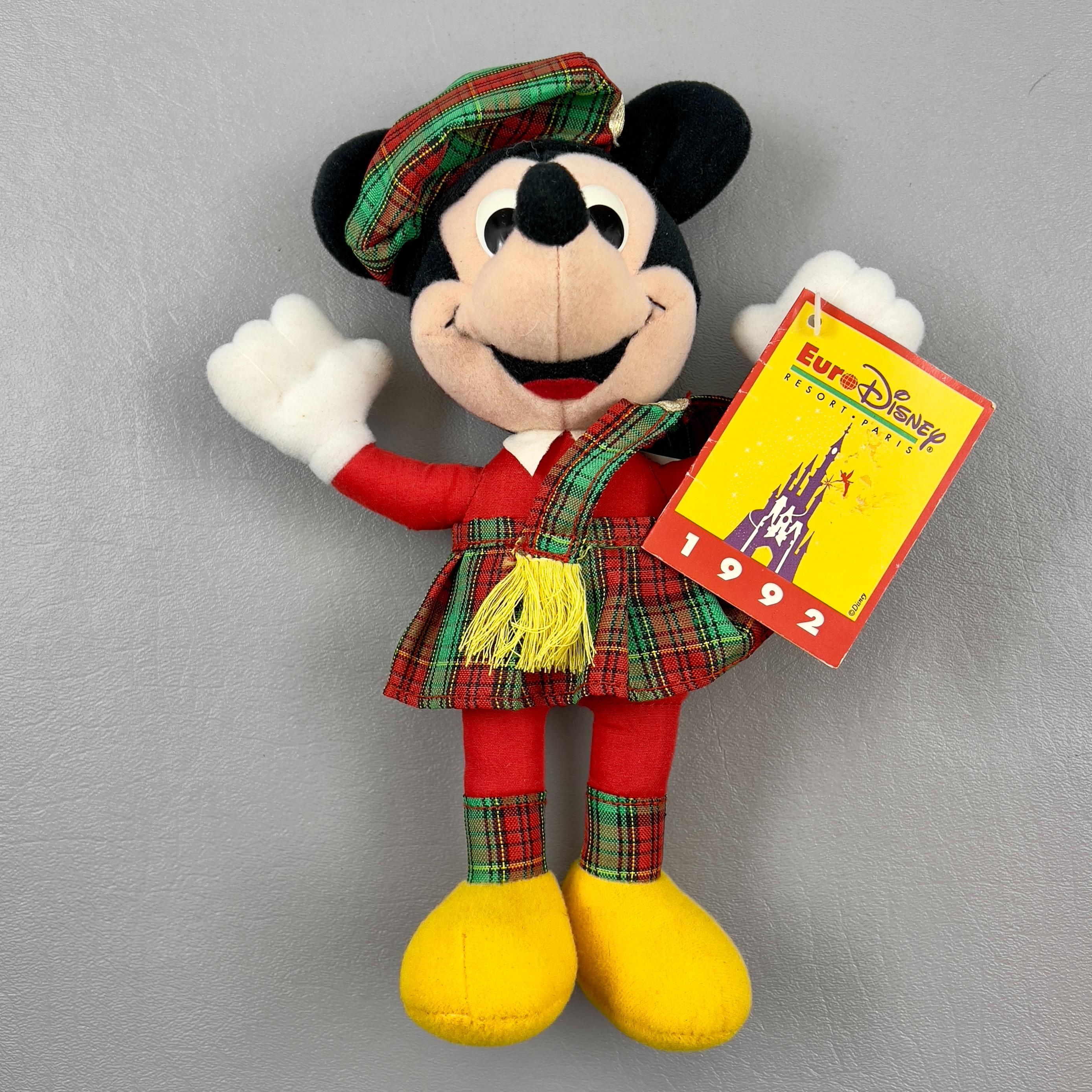 Globe Trotting Scottish Minnie Disney Store Plush Doll Toy