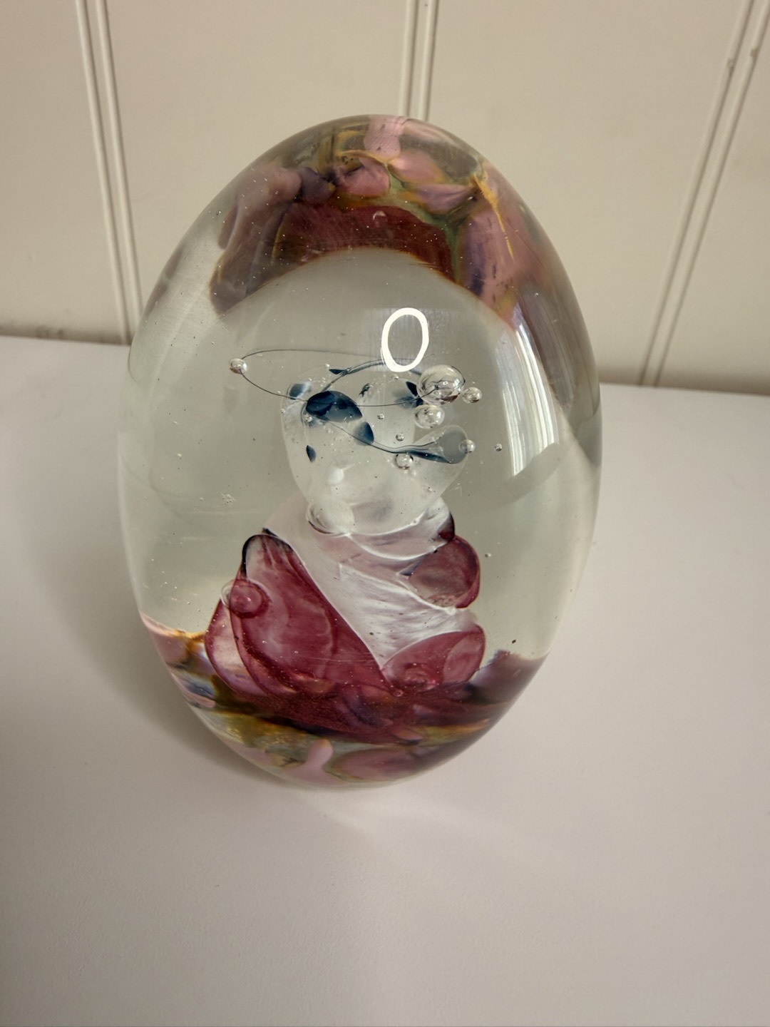 Artist Signed Val ‘91 Paperweight