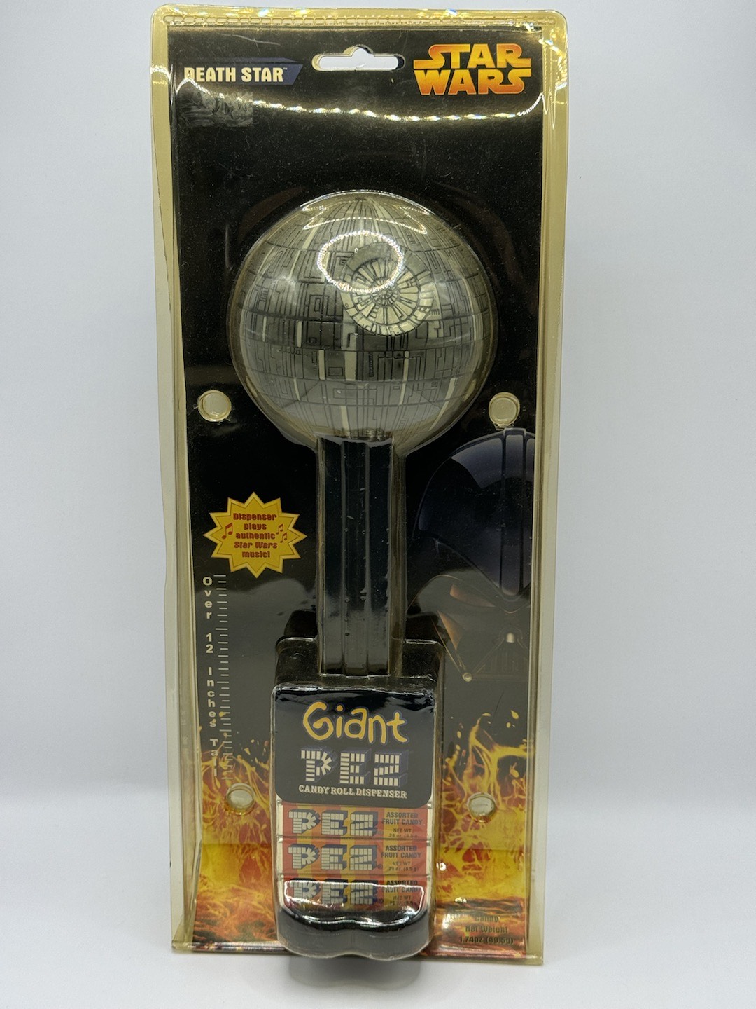 Star Wars Death Star Giant LARGE 12" Pez Dispenser BLACK Revenge Sith ...