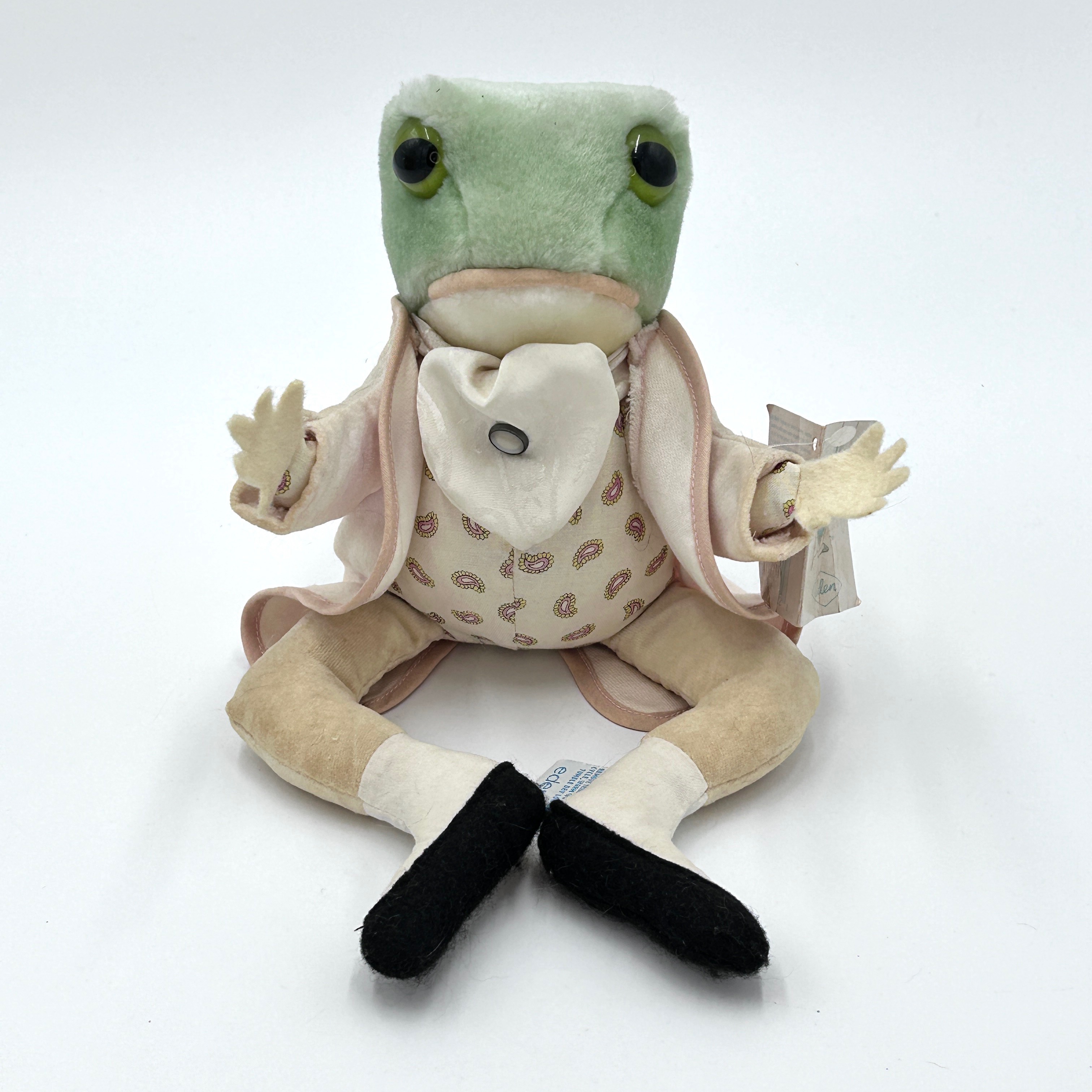 12" Vint Eden, Beatrix Potter, "Mr. Jeremy Fisher" Frog Plush Toy/Doll ...