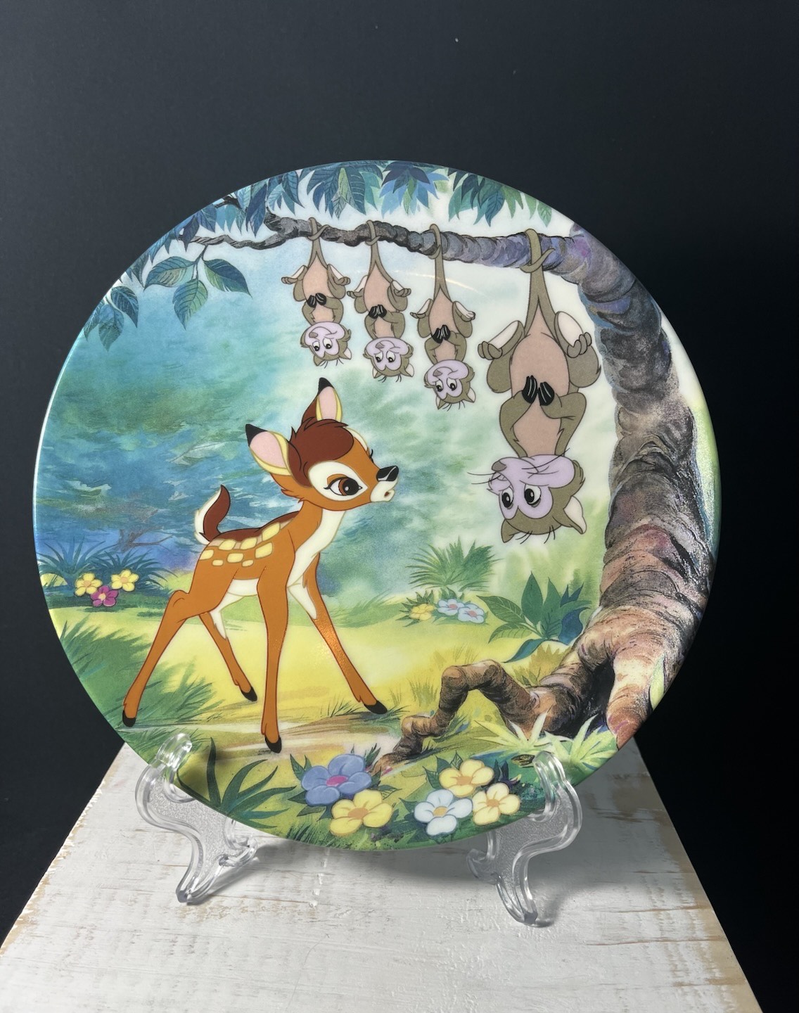 Disney Collector Plate Bambi “ What’s Up, Possums