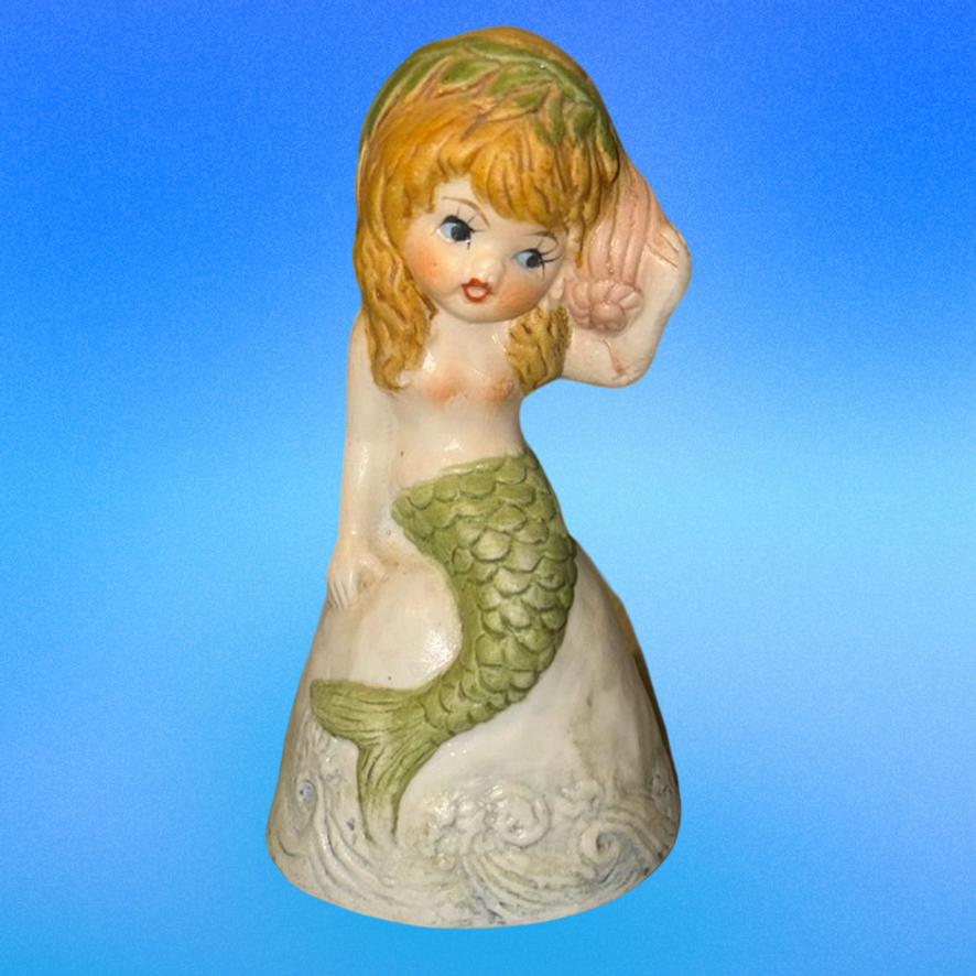Vintage 1979 Jasco Adorabelles Little Girl Mermaid Bisque Porcelain ...