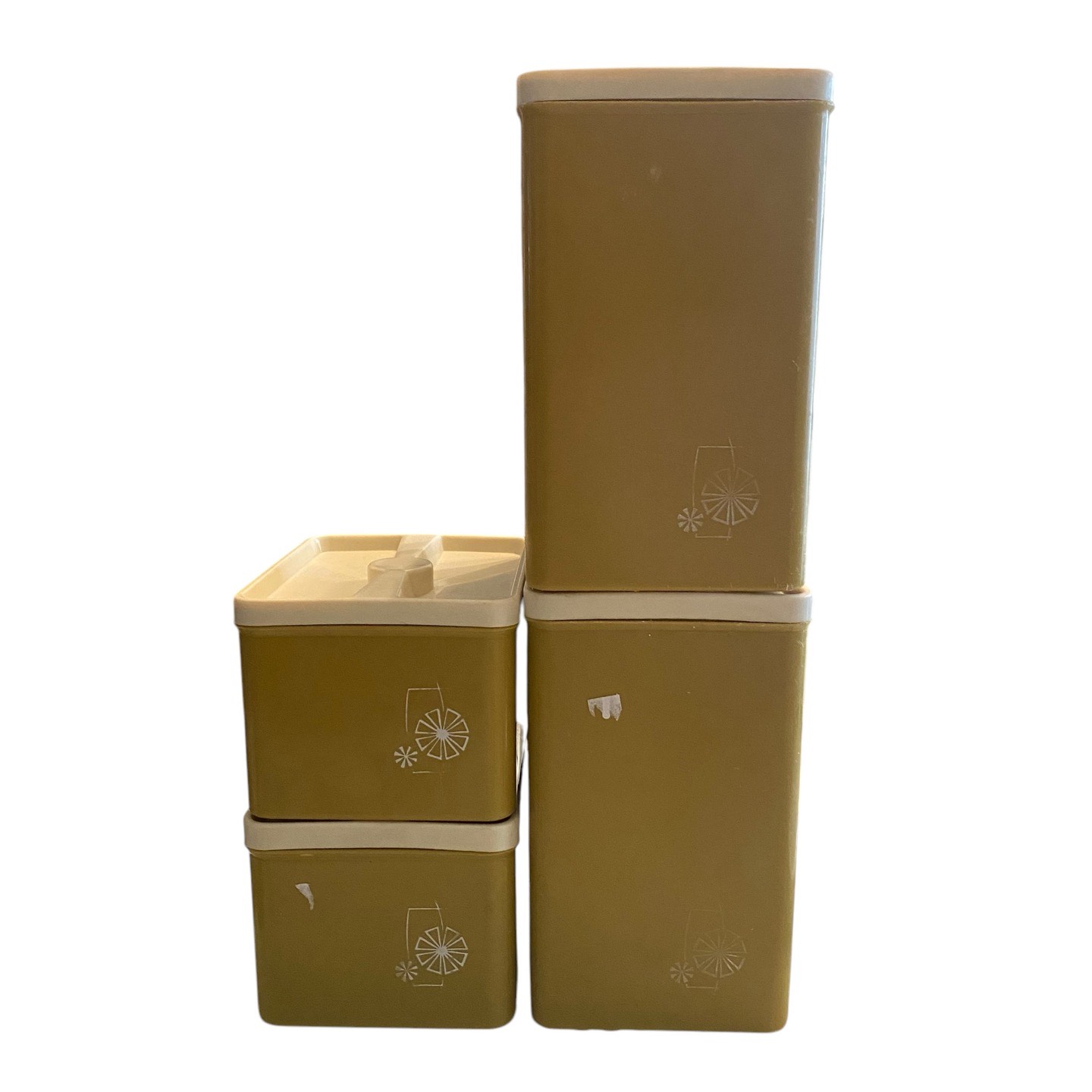 Vintage Polly Flex Republic Plastic Canisters Kitchen Storage ...