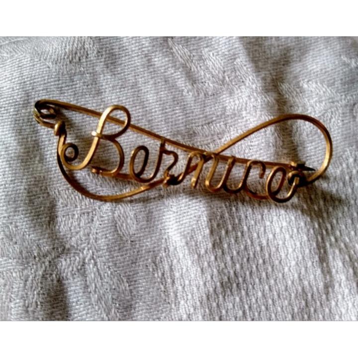 Vtg "Bernice" Brooch