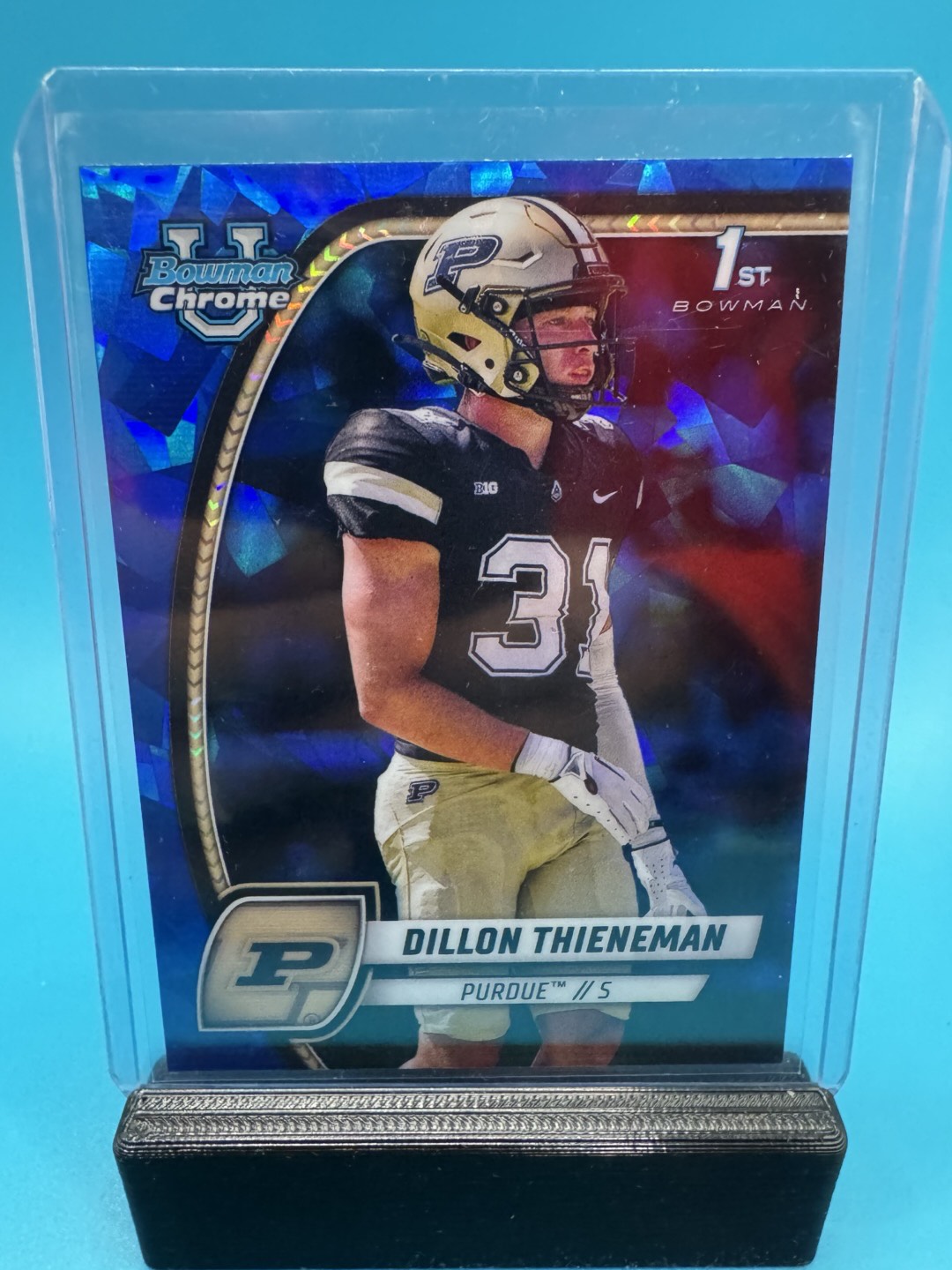 Dillon Thieneman 1st Bowman Chrome U Sapphire Purdue Boilermakers