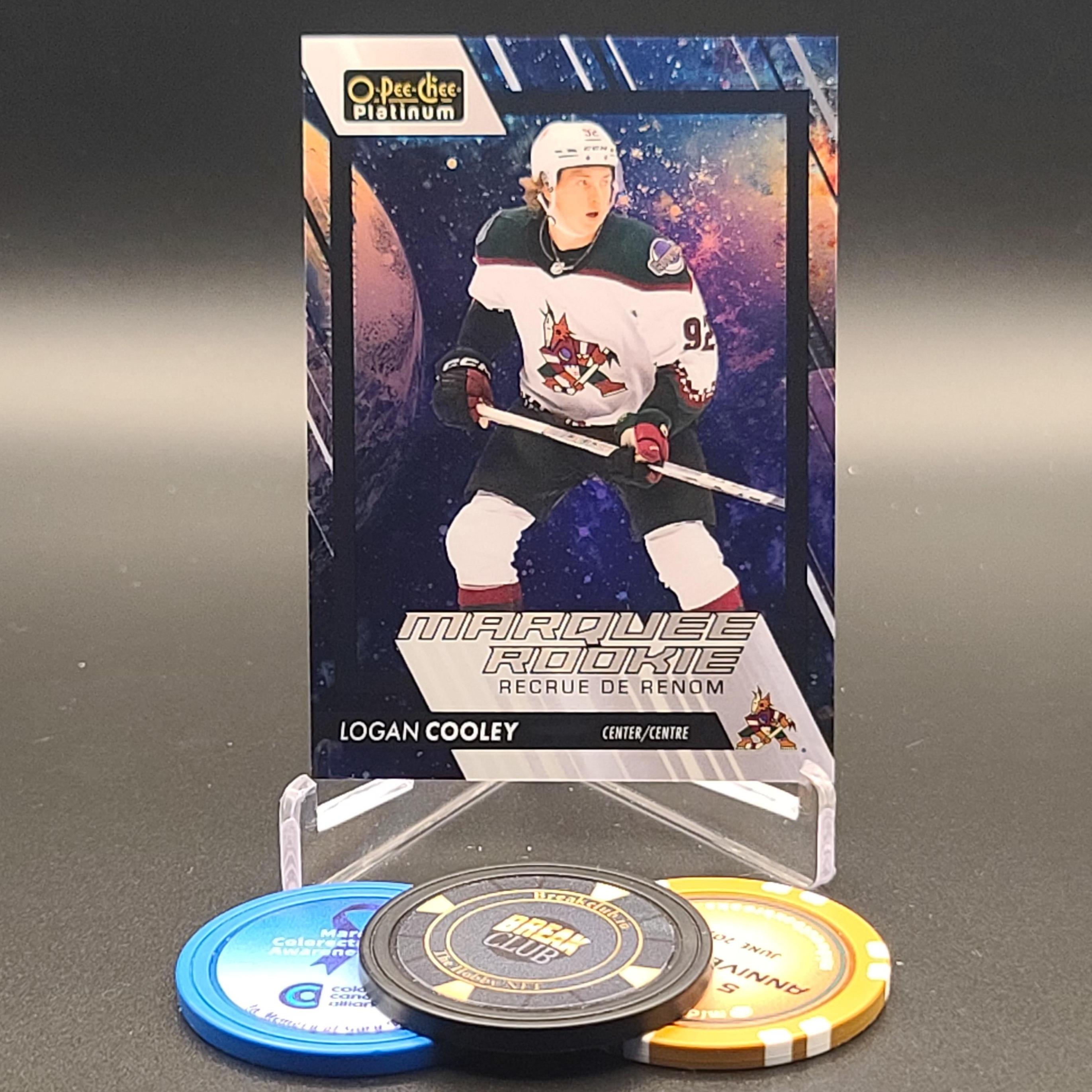Logan Cooley Rookie 2023-24 Upper Deck O-Pee-Chee Platinum Cosmic ...
