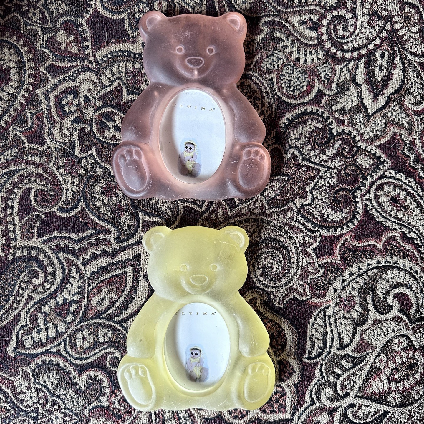 Vintage Ultima Teddy Bear 2x3 Photo Frame Set Of 2 Frames Yellow ...