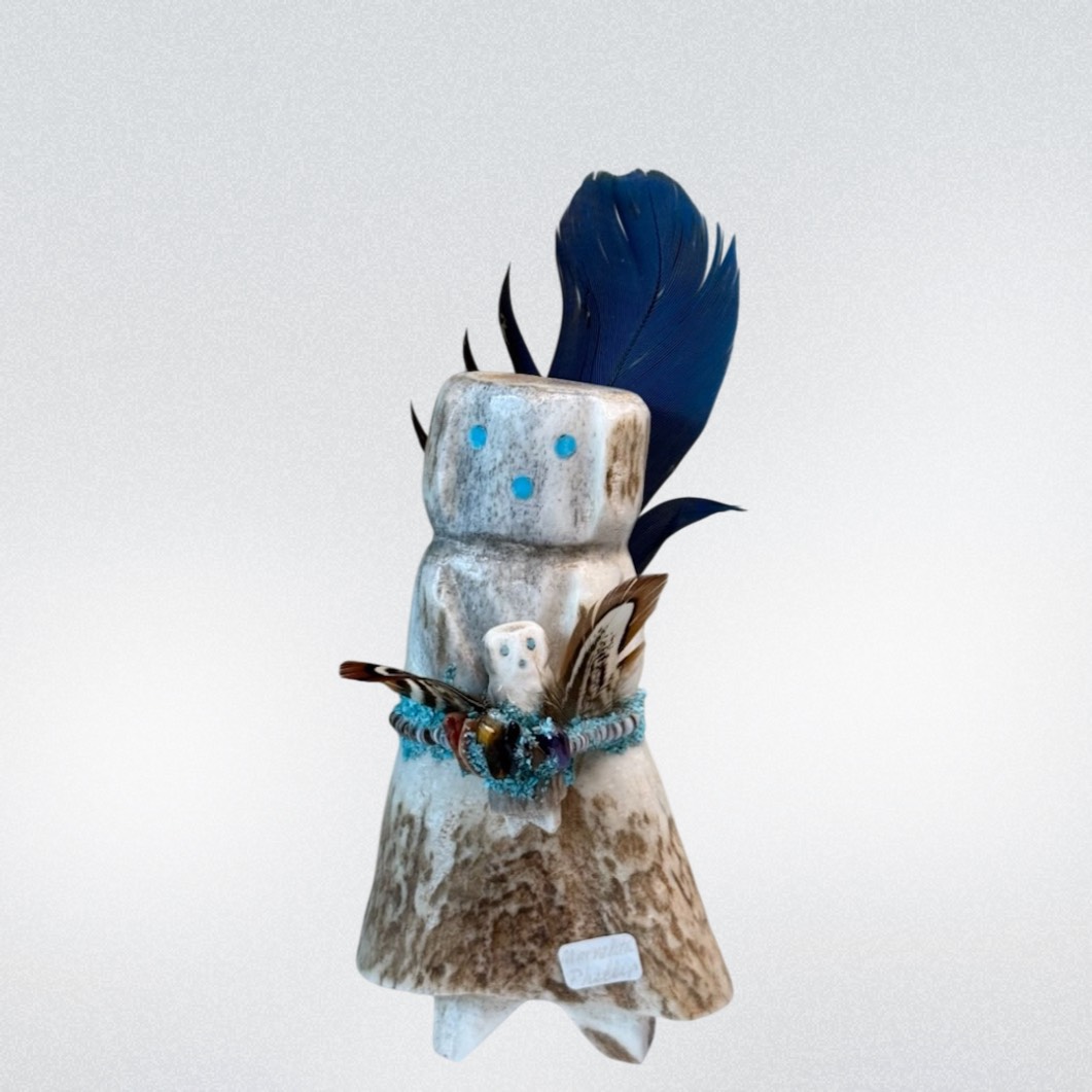 Native American Zuni Marvelita Phillips Antler Altar Doll Baby Fetish ...