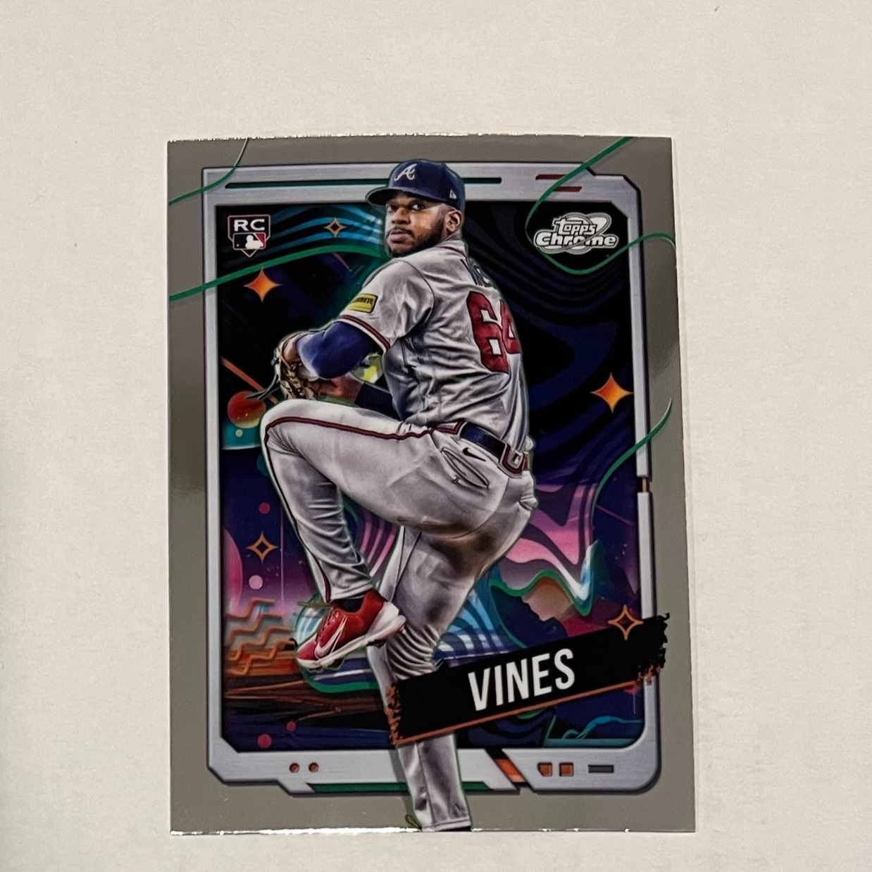 Darius Vines RC Cosmic Chrome Atlanta Braves