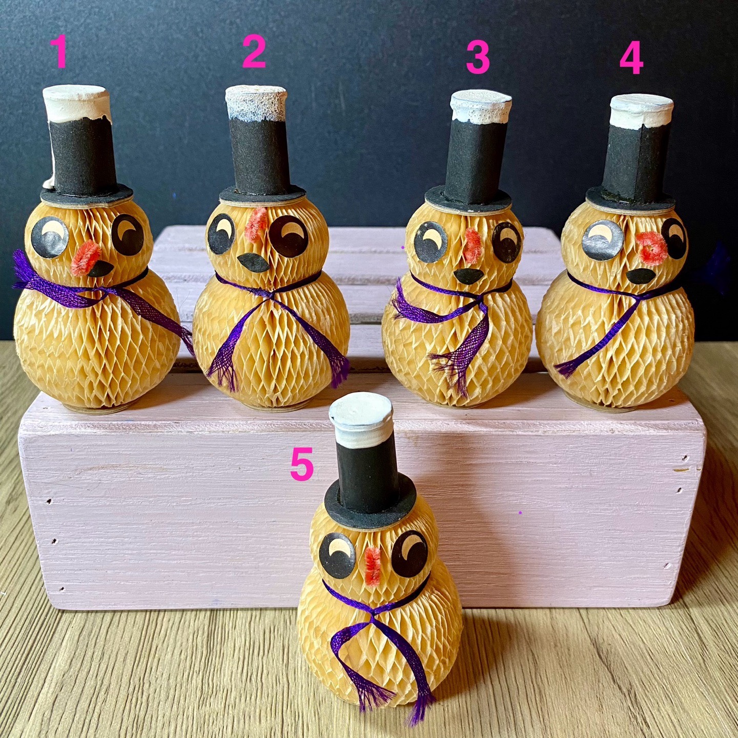 Japan Honeycomb Snowperson (Listing For ONE)