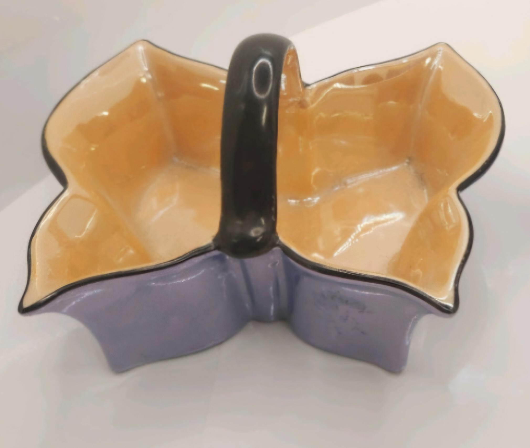 10. Noritake M Butterfly Carrier Lusterware
