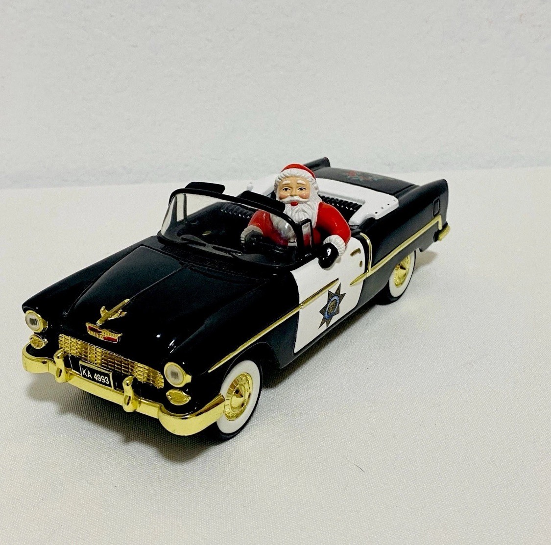 California Highway Patrol 1955 Chevy Patrol Car With Santa Driving