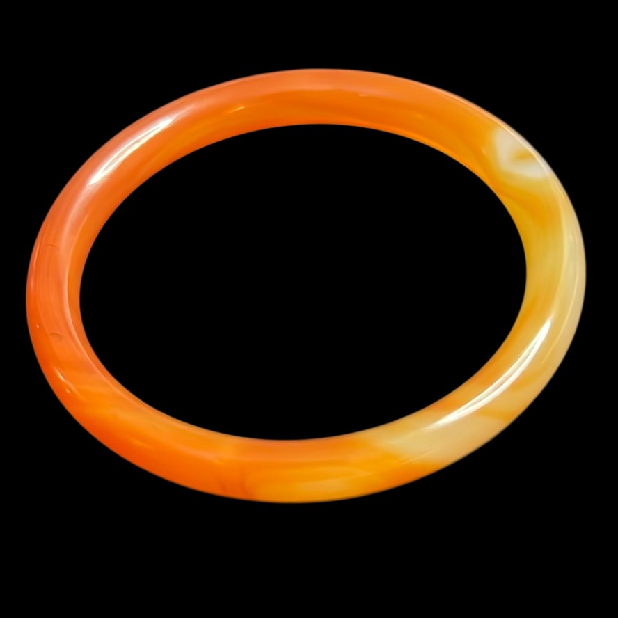 Beautiful Natural Jade Bangle Bracelet 2 1/2 Inches And Diameter ...