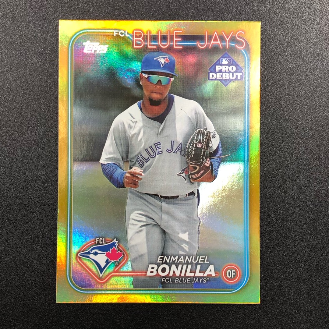 2024 Topps Pro Debut Enmanuel Bonilla Toronto Blue Jays Gold Foil 50/50