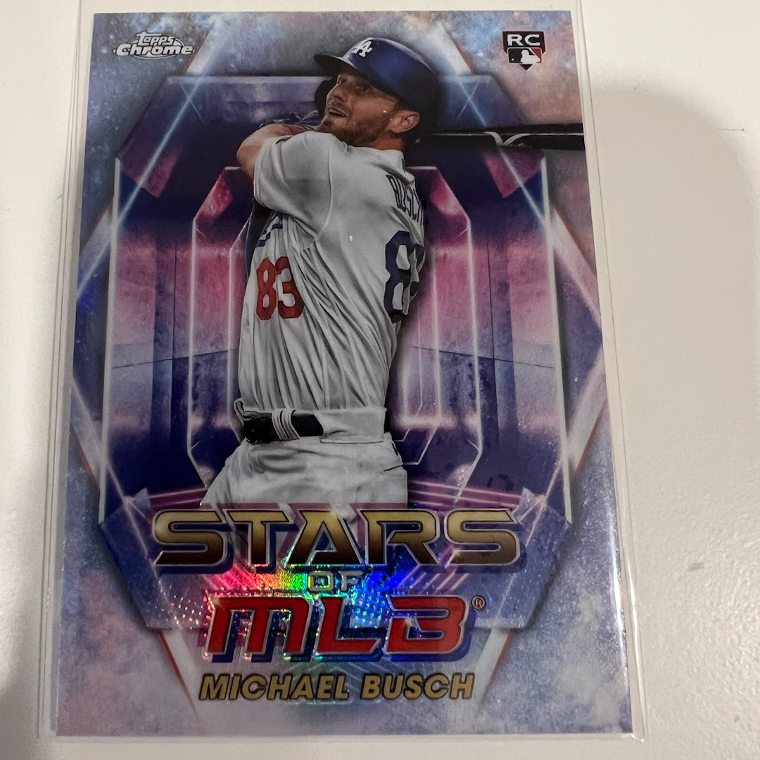 Michael Busch RC Stars Of MLB Chrome Los Angeles Dodgers