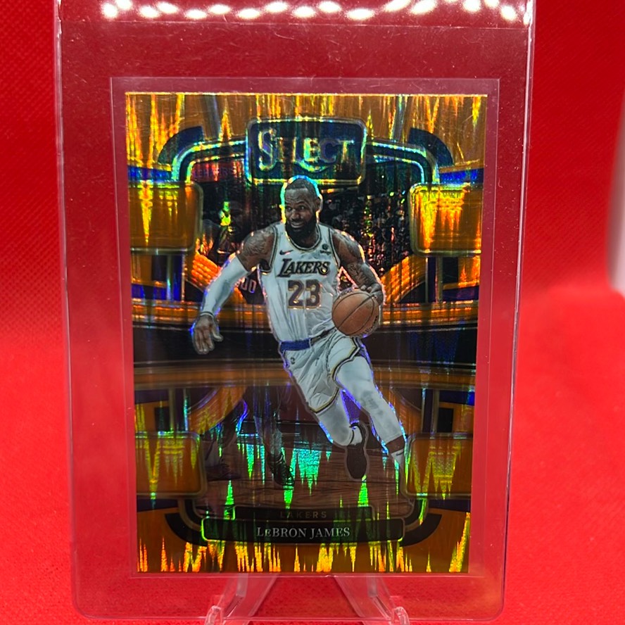 Lebron James 2023-24 Select Basketball Orange Prizm Blaster Exclusive