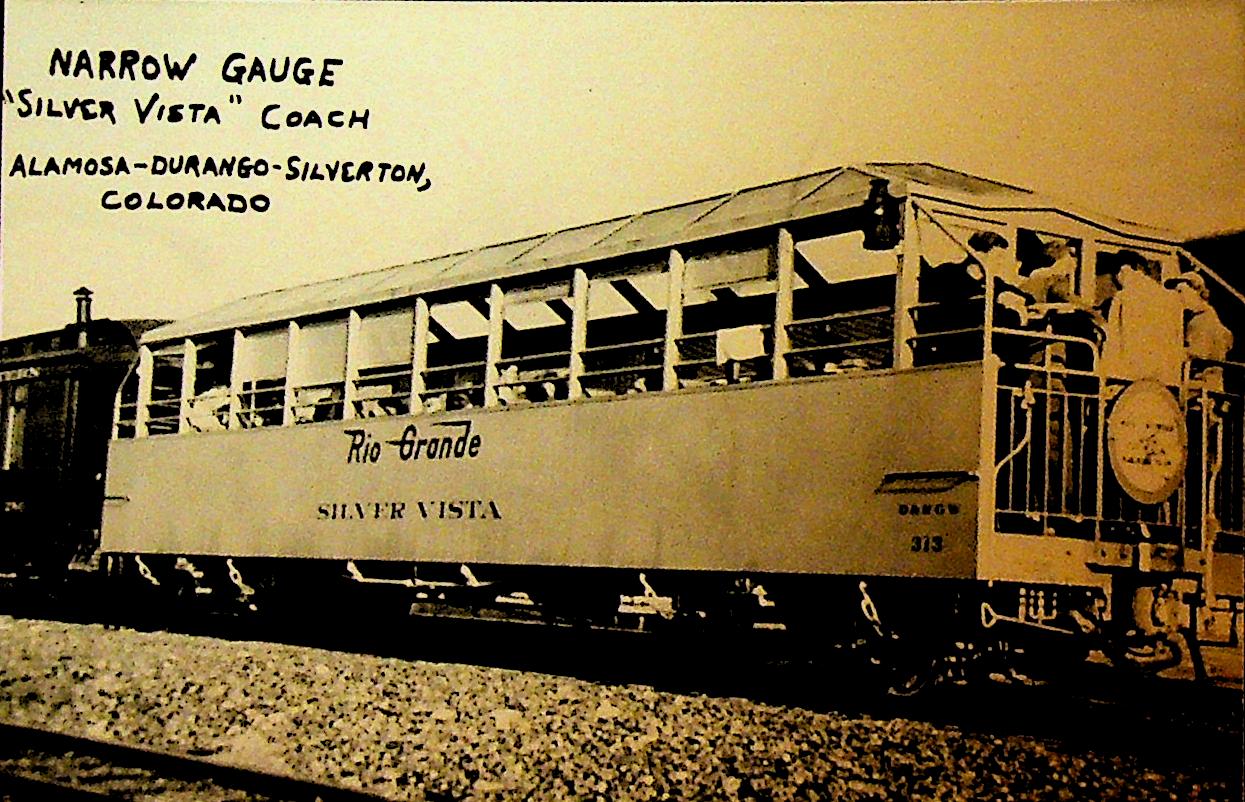 Narrow Gauge Silver Vista Coach Train Alamosa Durango Silverton ...
