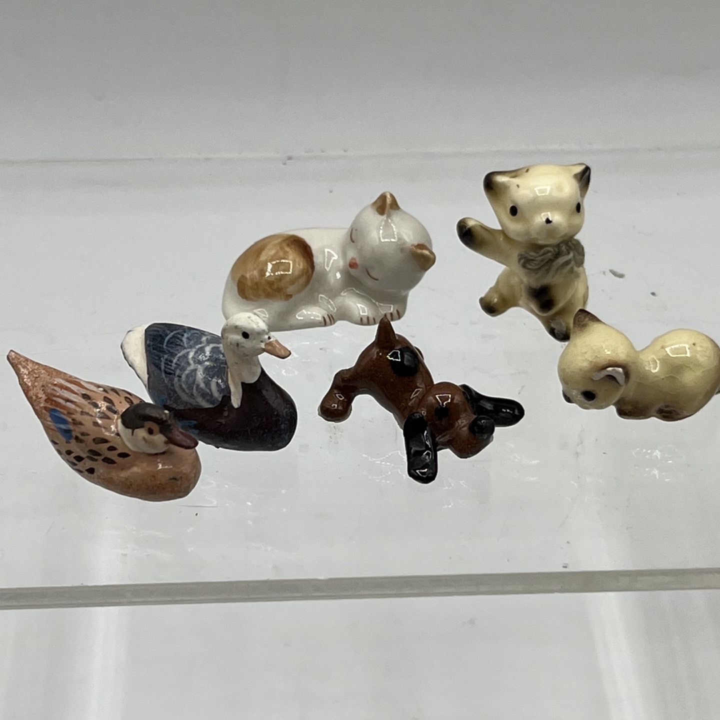 Collection Of 6 Miniature Porcelain Figurines