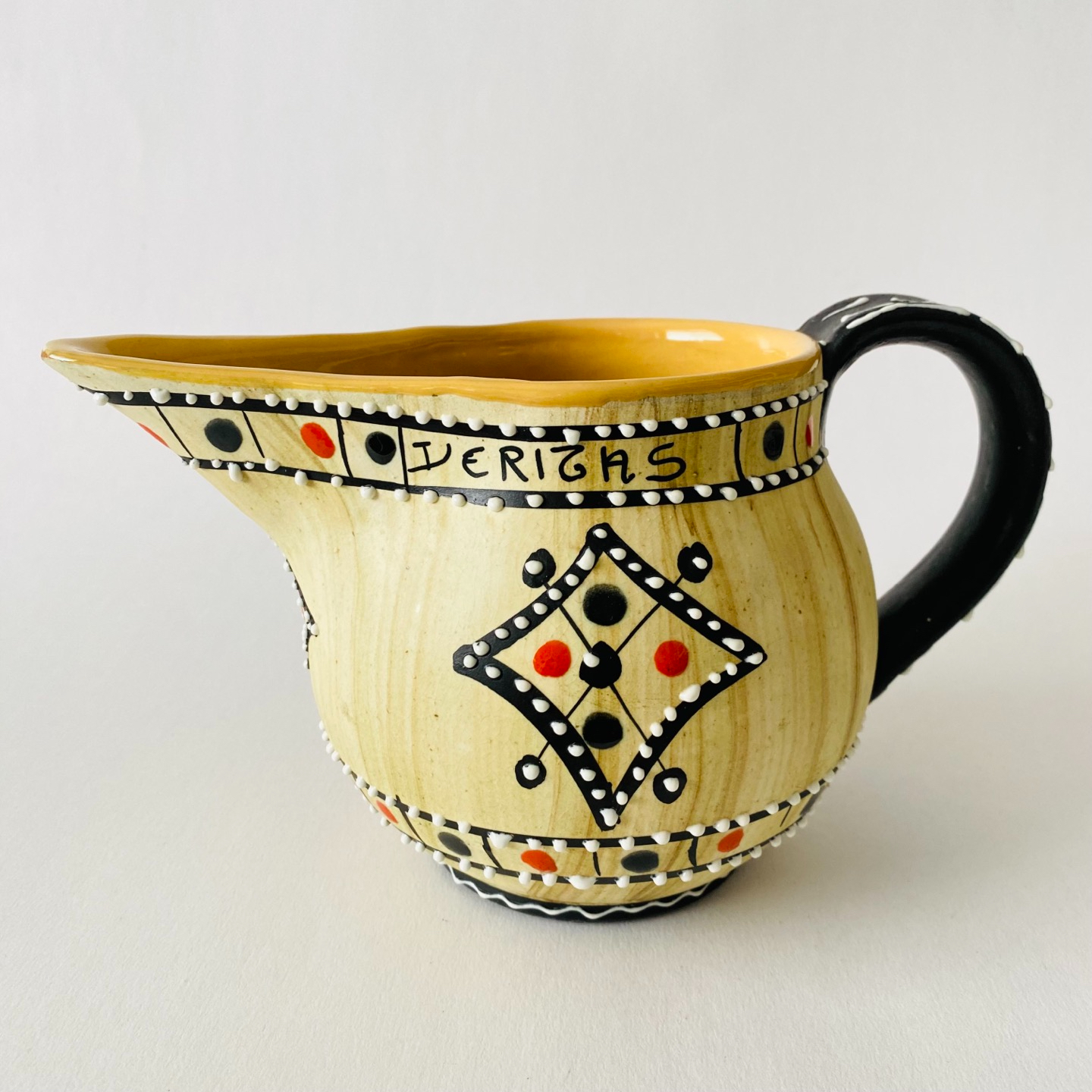 Fima Deruta In Vino Veritas Wine 22 oz Jug Pitcher Hand Painted ...