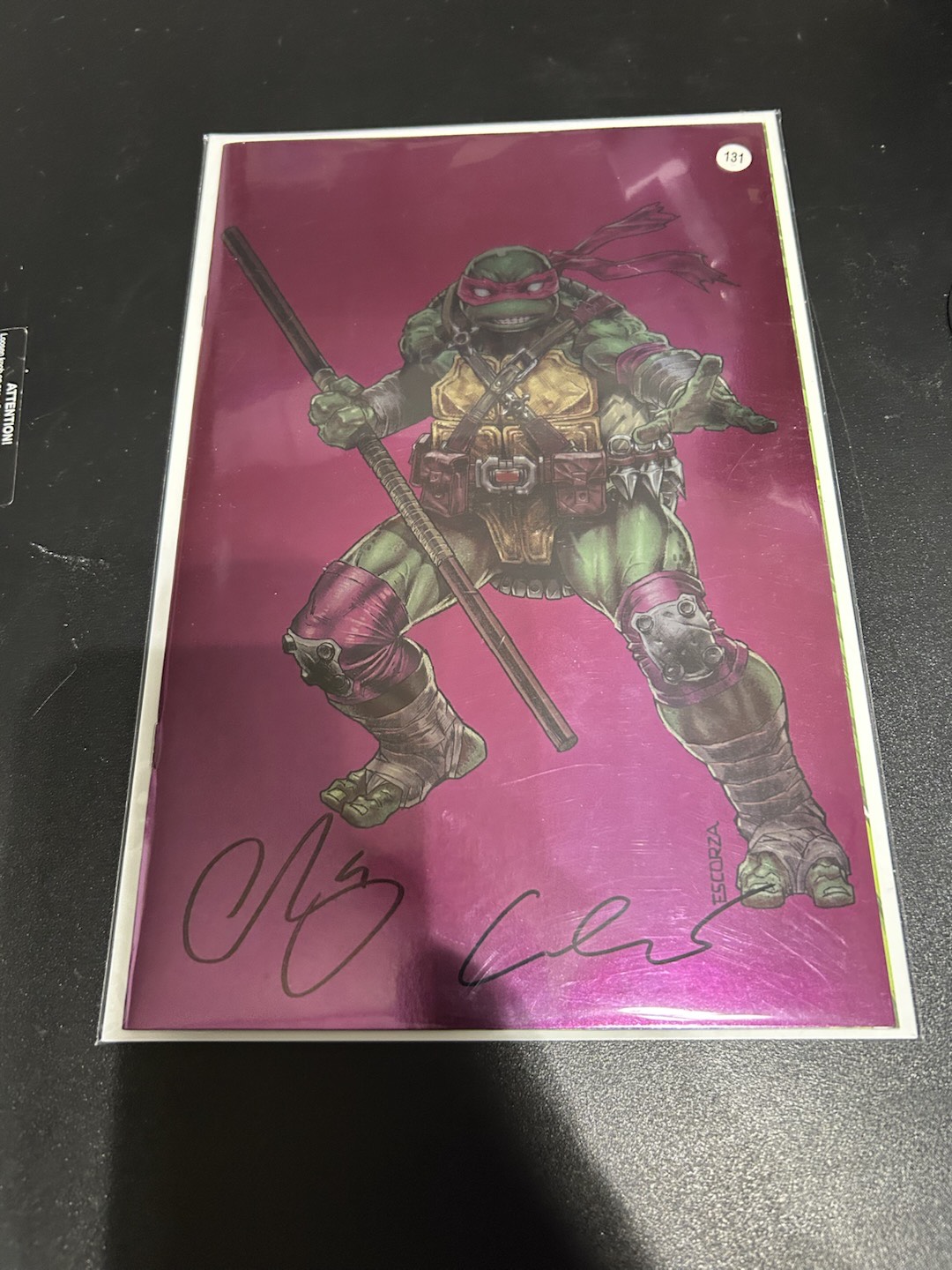 Donnie FOIL Comic Sign W/cert