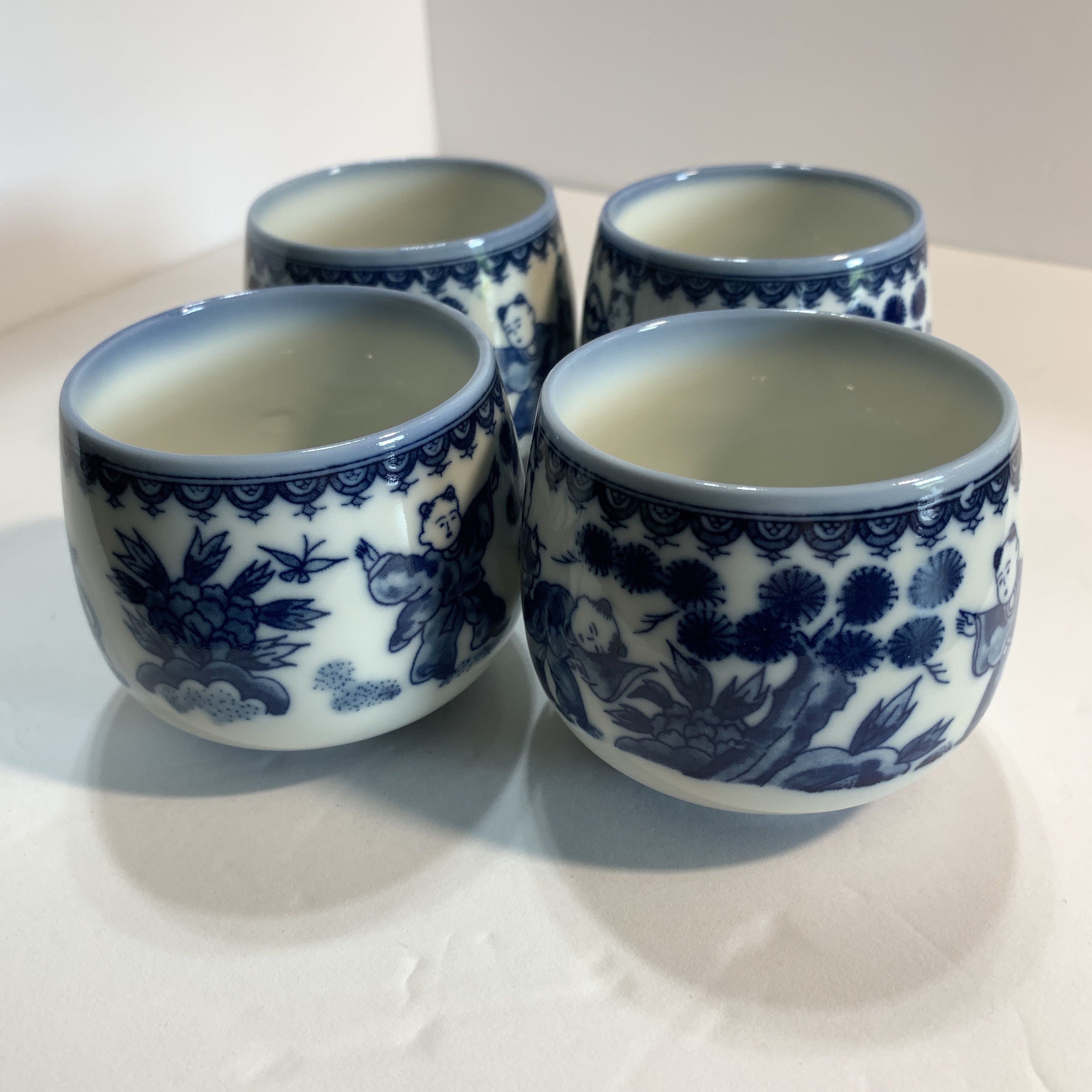 Japanese Hirado Porcelain Tea Cups