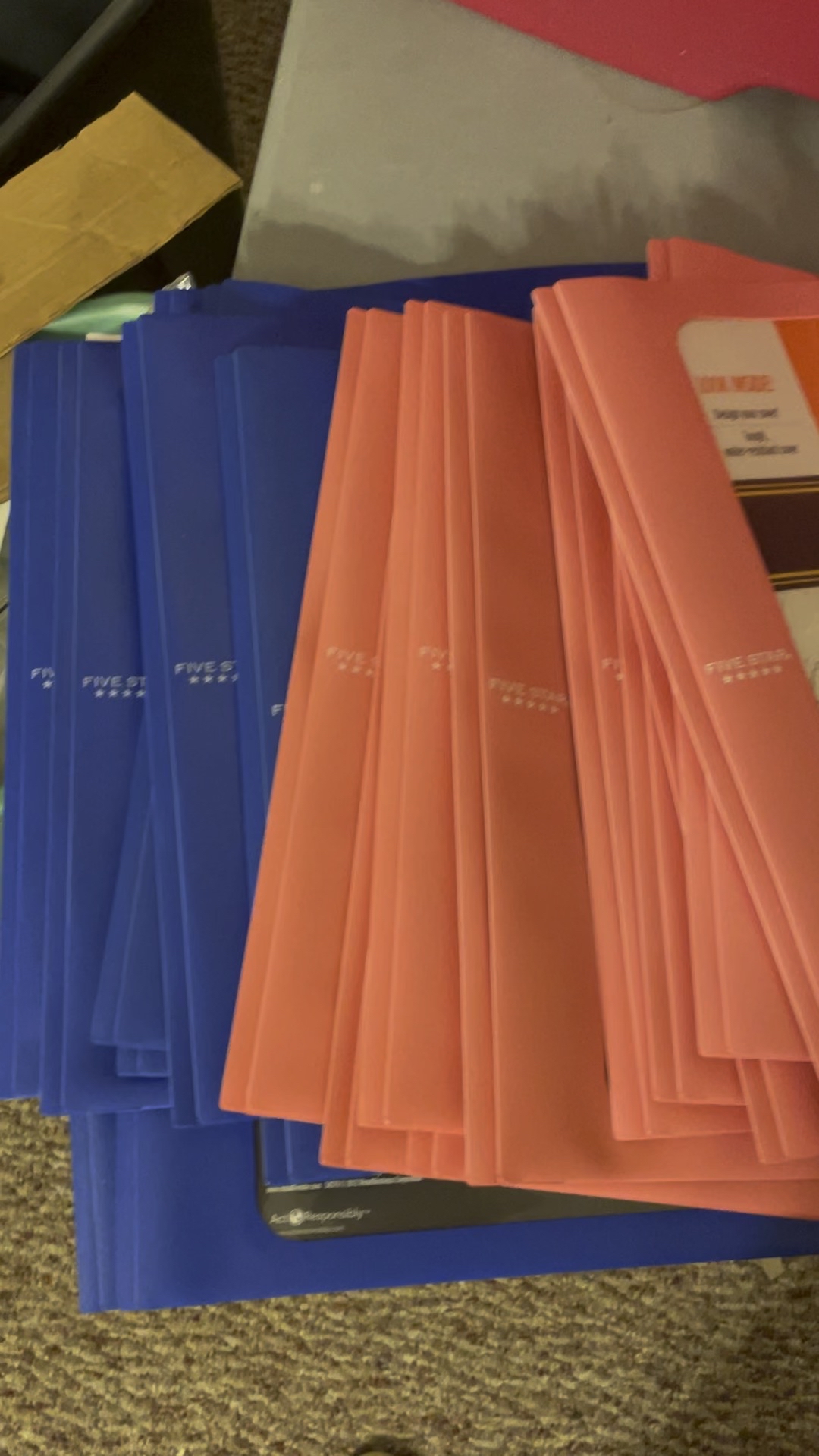 Lot Of 27 Mead 5-Star Pocket Prong Folders (New)