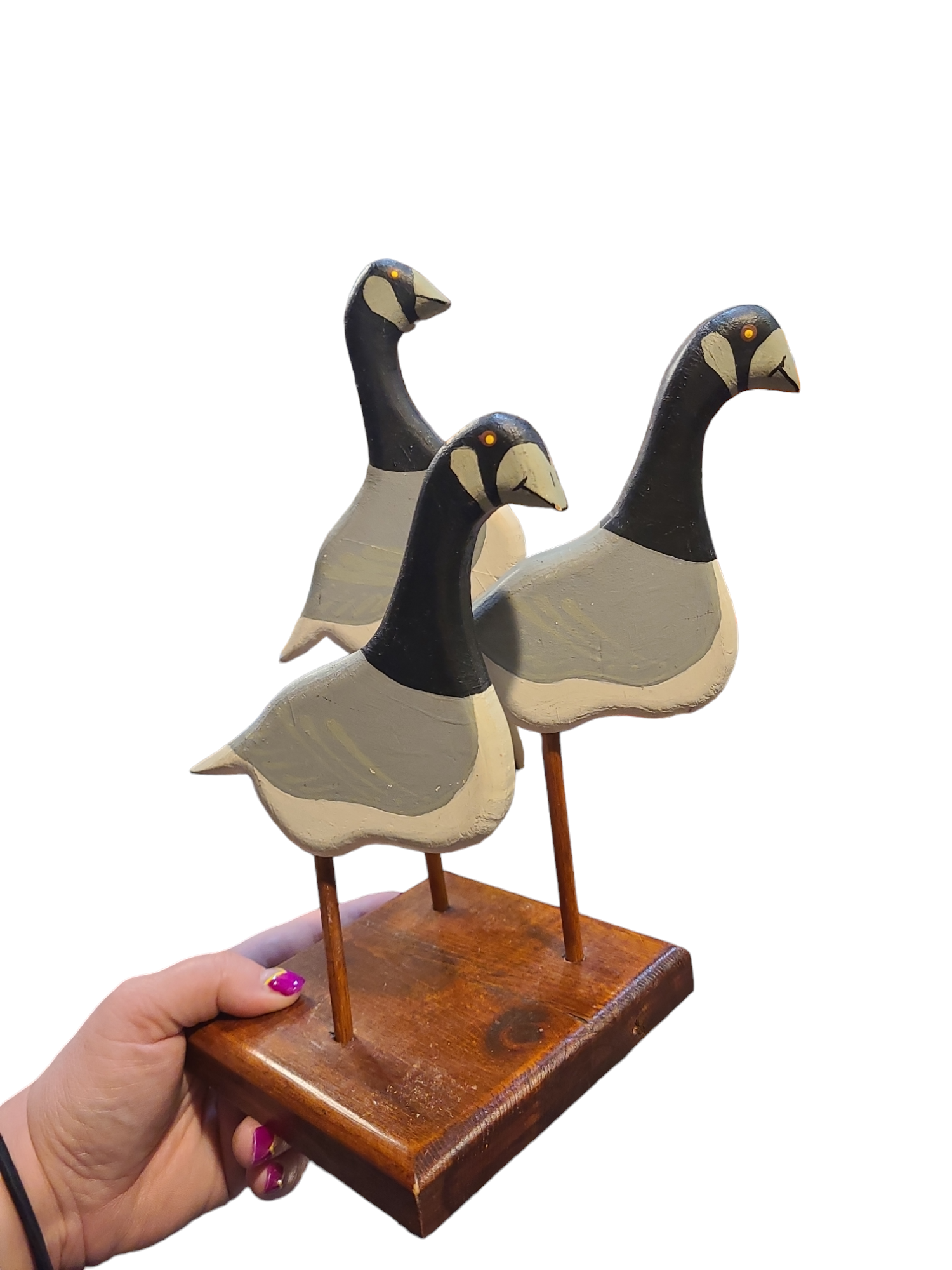 Canadian Geese Folk Art display