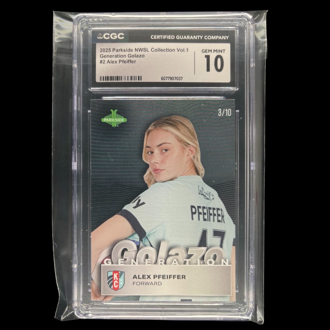 Alex Pfeiffer 2025 Parkside NWSL Golazo /10 CGC 10 Soccer Card