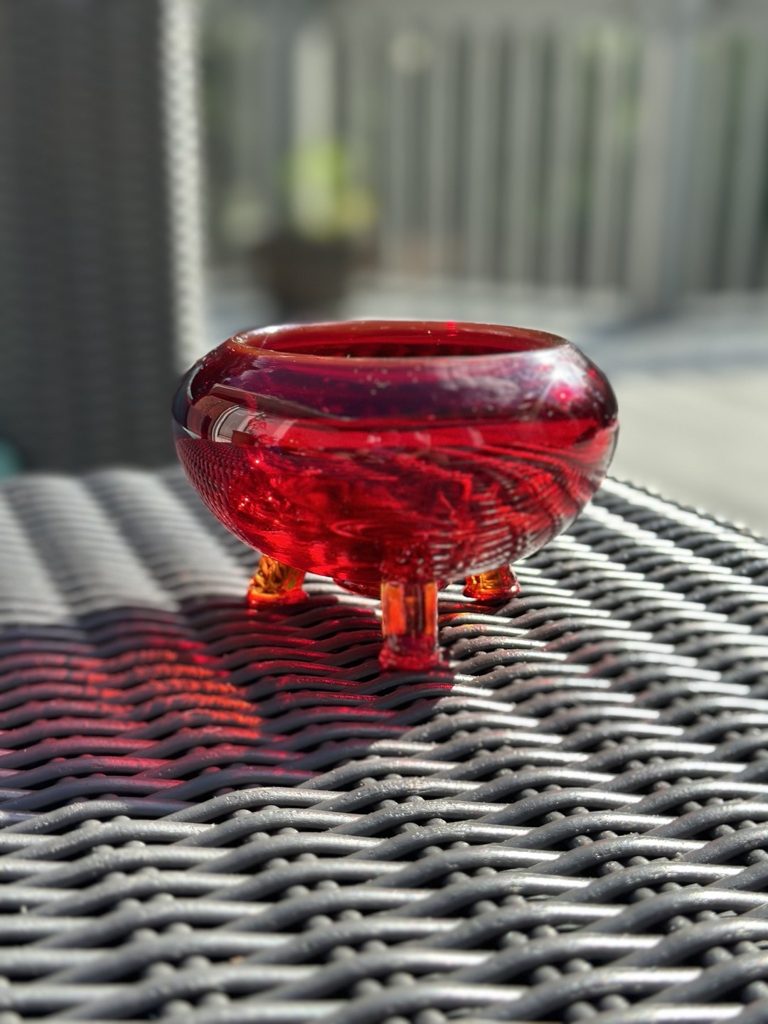 Viking Ruby Red Flowerlite “Glows!”