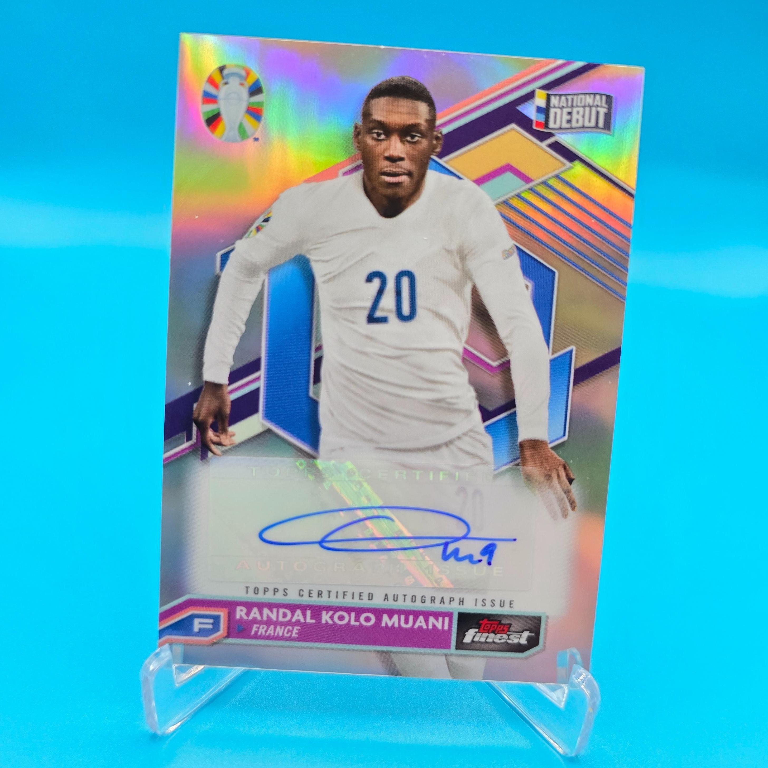 Randal Kolo Muani 2023-2024 Topps Finest Road To UEFA 2024 Auto France Randal Kolo Muani 2023-2024 Topps Finest Road To UEFA 2024 Auto France