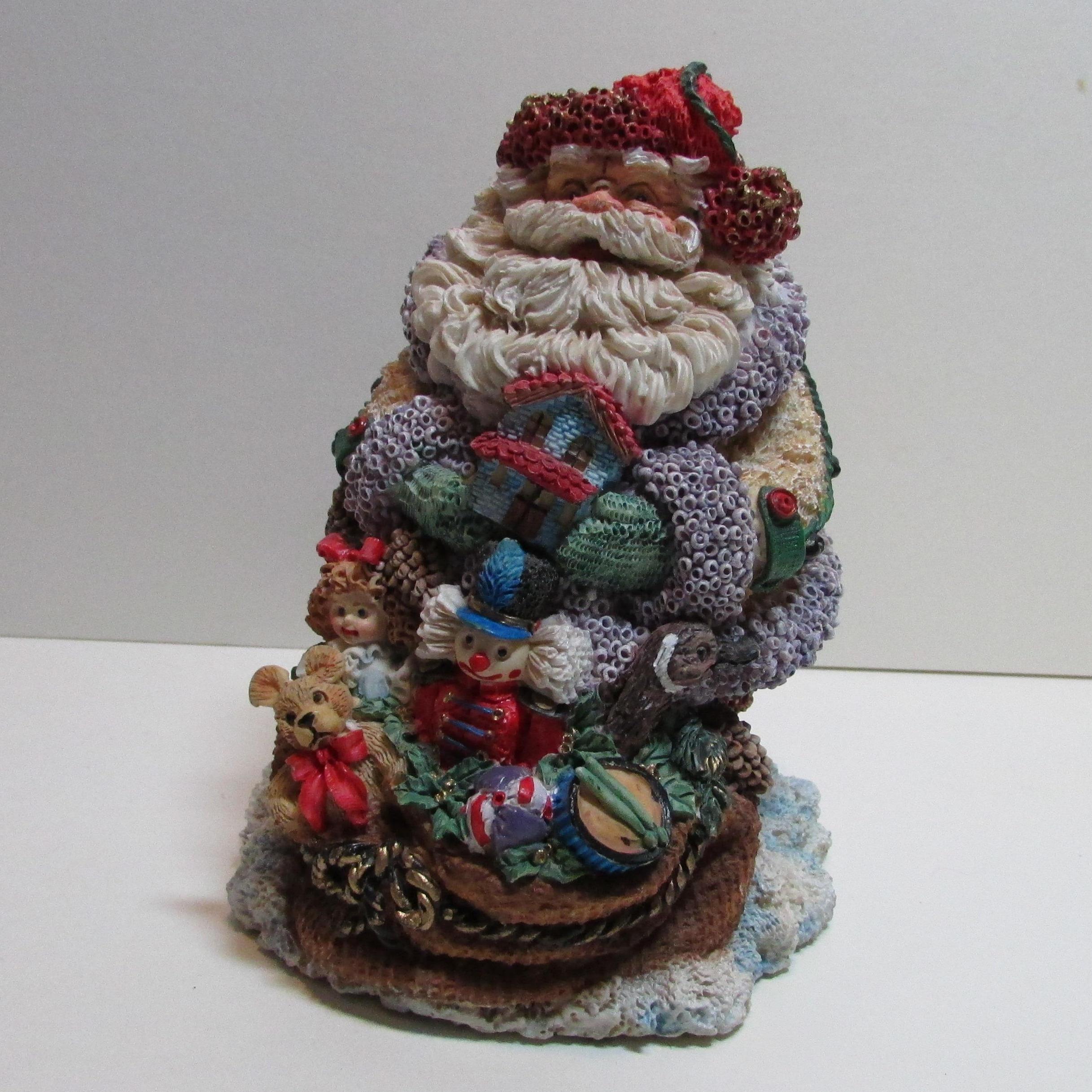 vintage Possible Dreams Crinkle Claus Santa with sack of toy figure ...