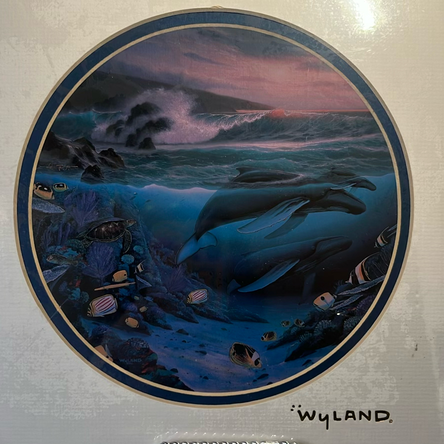 3 Vtg Wyland Art Prints Under The Sea - Sealed