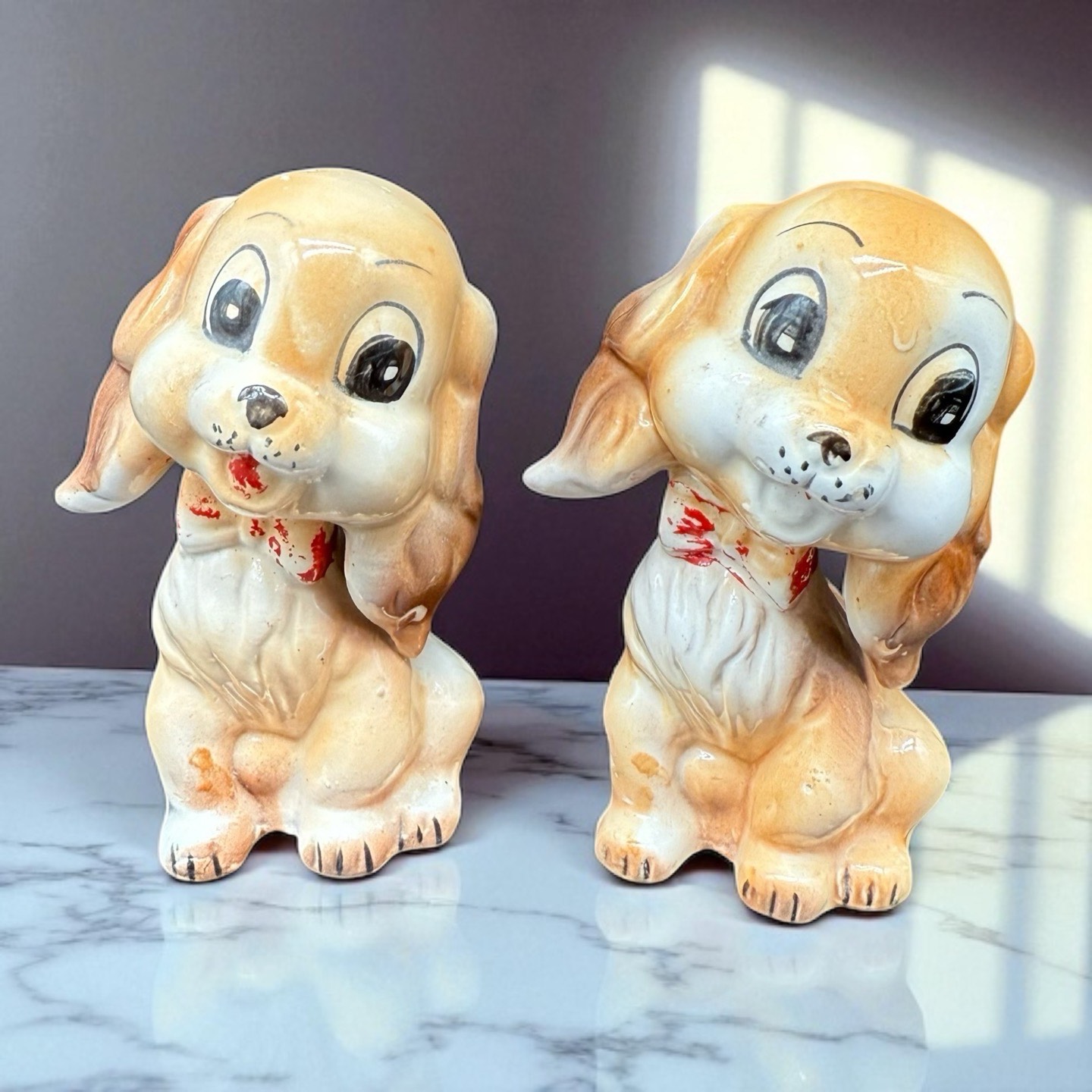 1950s Commodore Cocker Spaniel Anthropomorphic Dog Salt & Pepper ...