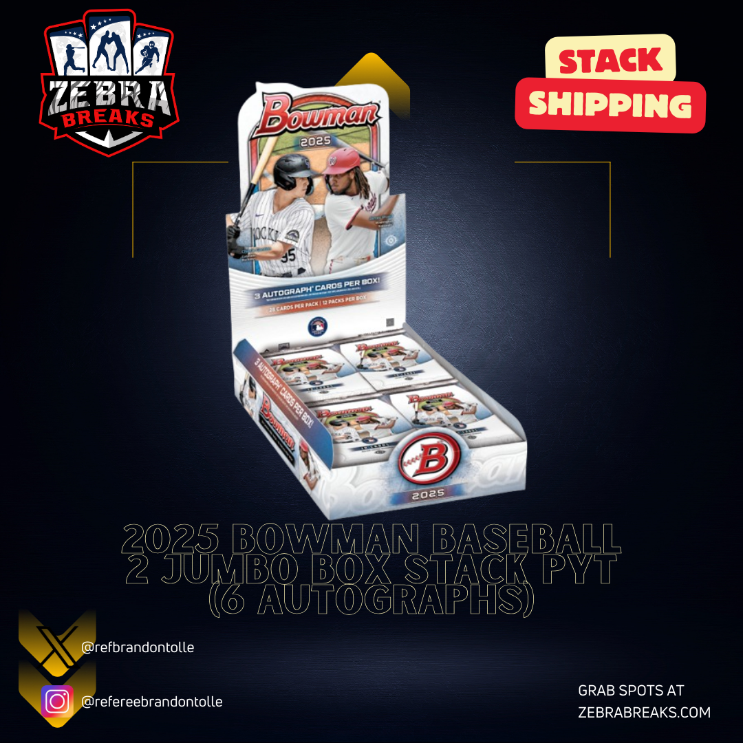 ZB 25276: 2025 Bowman 2 Jumbo Box Stack PYT 2 (Rips 5/9)