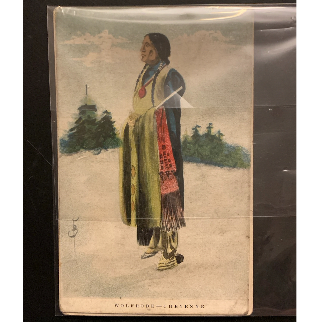 1904 Native American Blank Postcards - Lot of 2