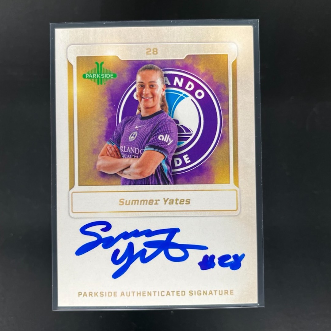 Summer Yates 2025 Parkside NWSL Vol 1 Signature Series Autograph Soccer ...